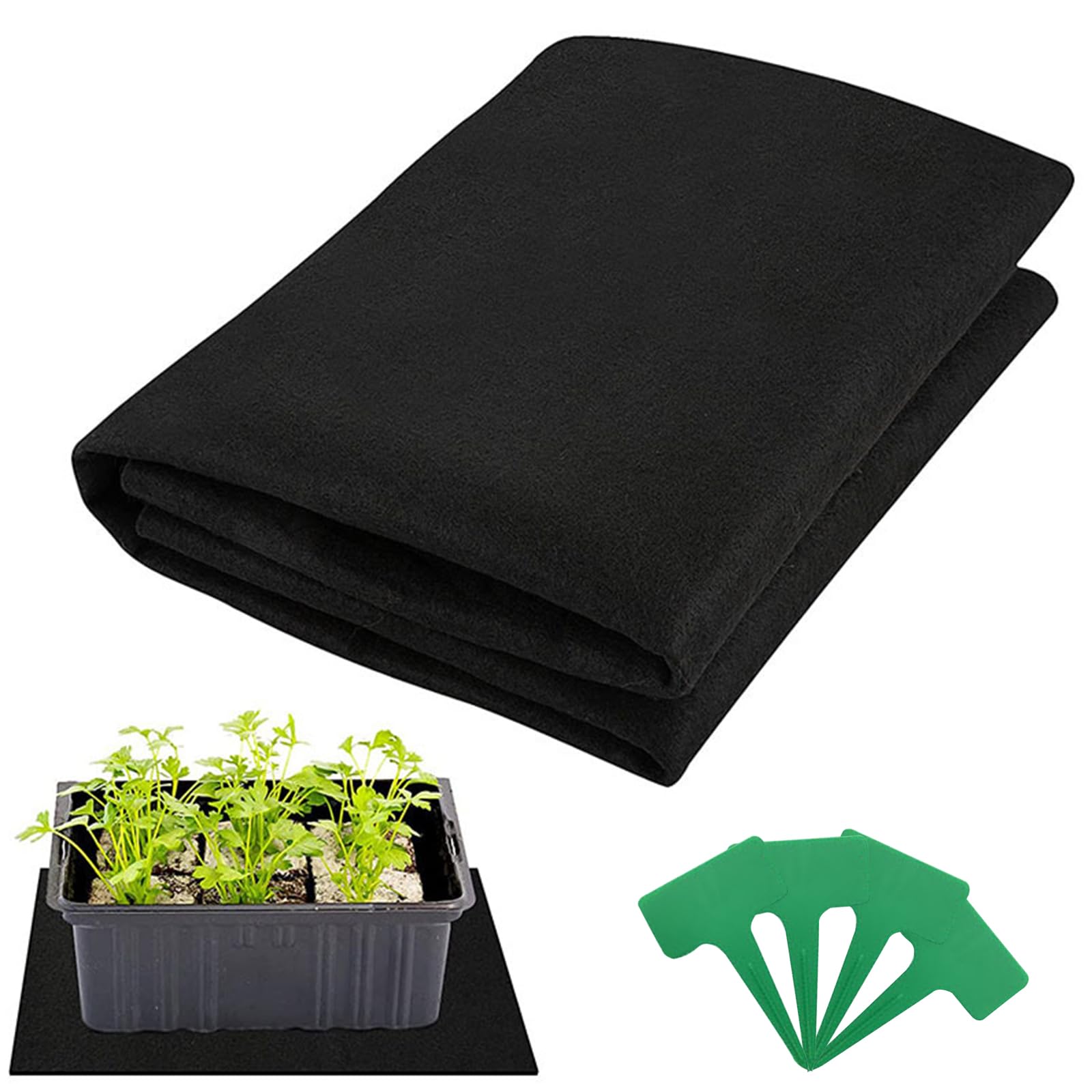 Durdiiy Capillary Matting 120 * 100cm and 5 Pcs Plant Labels, Self ...