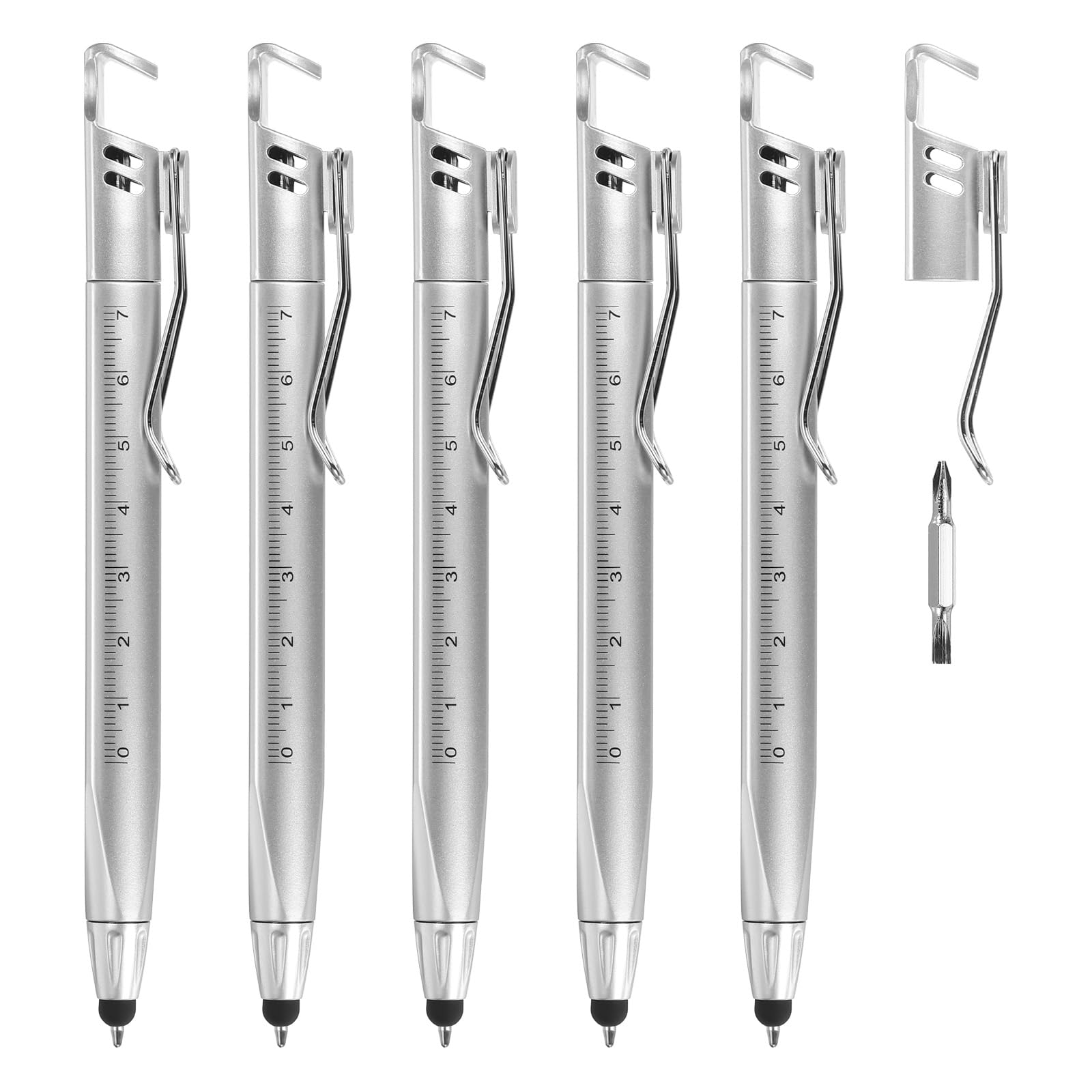 sourcing map 5pcs 5 in 1 Multitool Tech Tool Pen Gifts for Men with ...