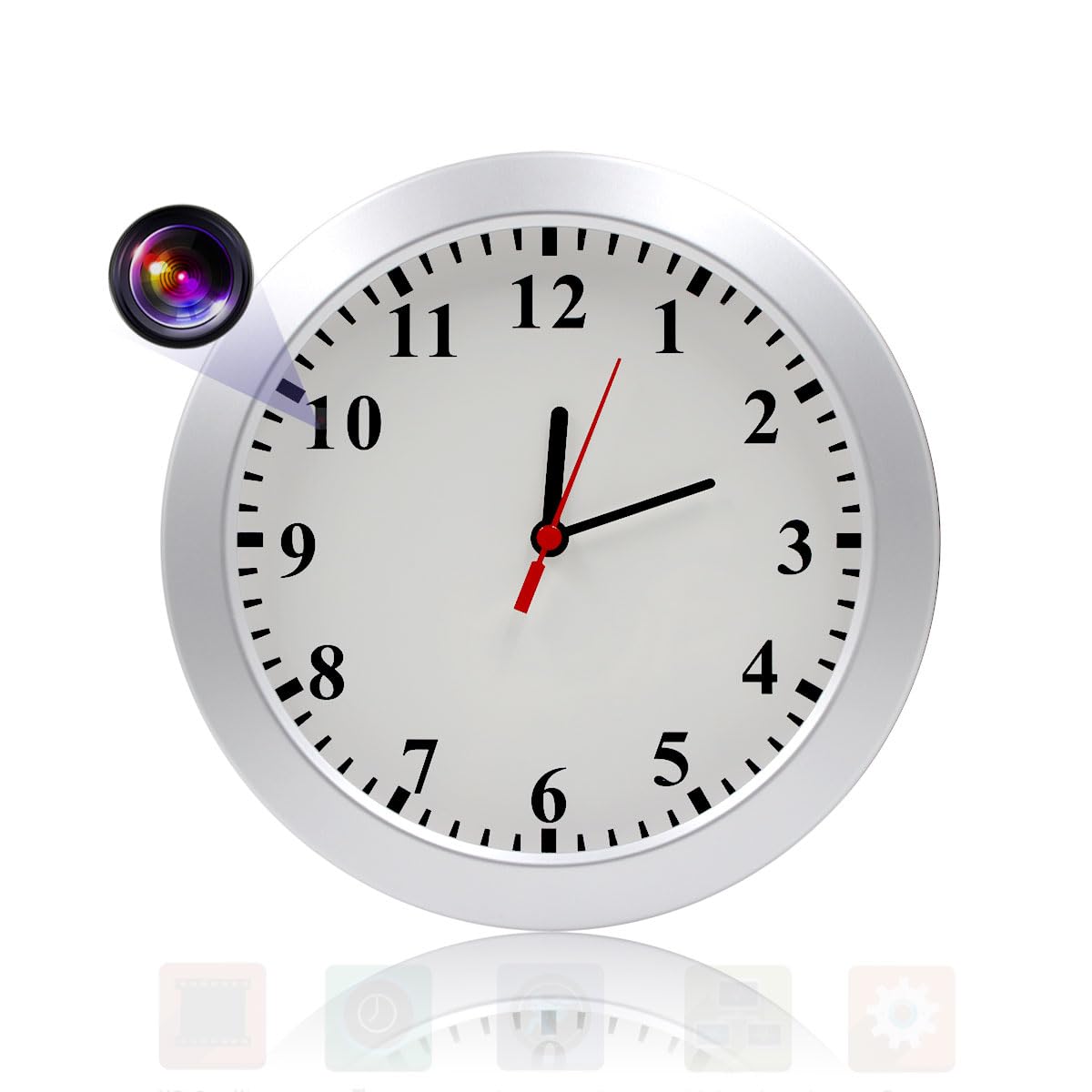 4U Spy Wall Clock Camera, Hidden Spy Camera Clock HD 1080P Wall Clock ...