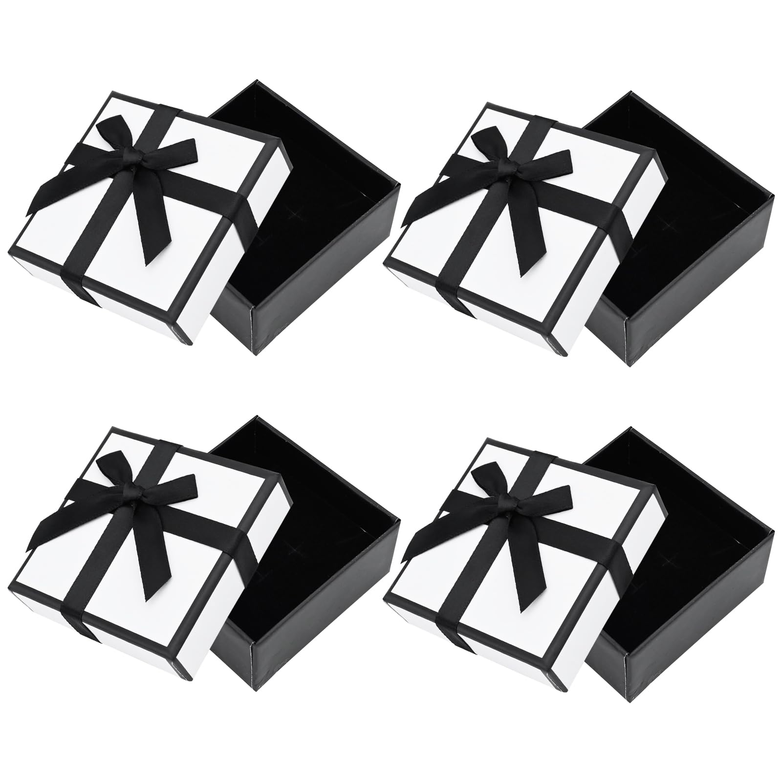 Bekecidi 4 Pack Delicate Gift Boxes Present Box with Lids and Cards ...