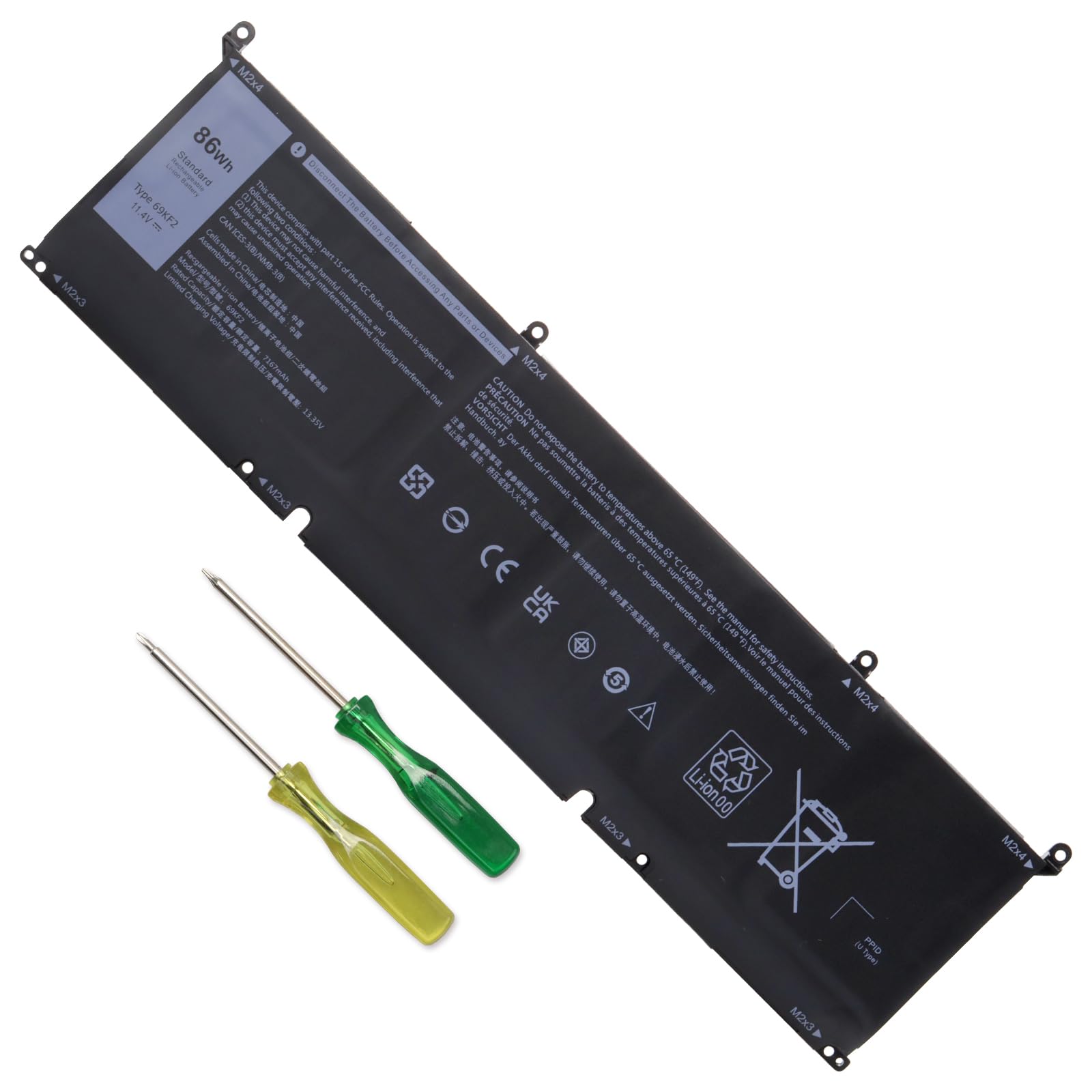 Glaxcidy 69KF2 Laptop Battery for Dell XPS 15 9500 9510 Alienware M15 ...