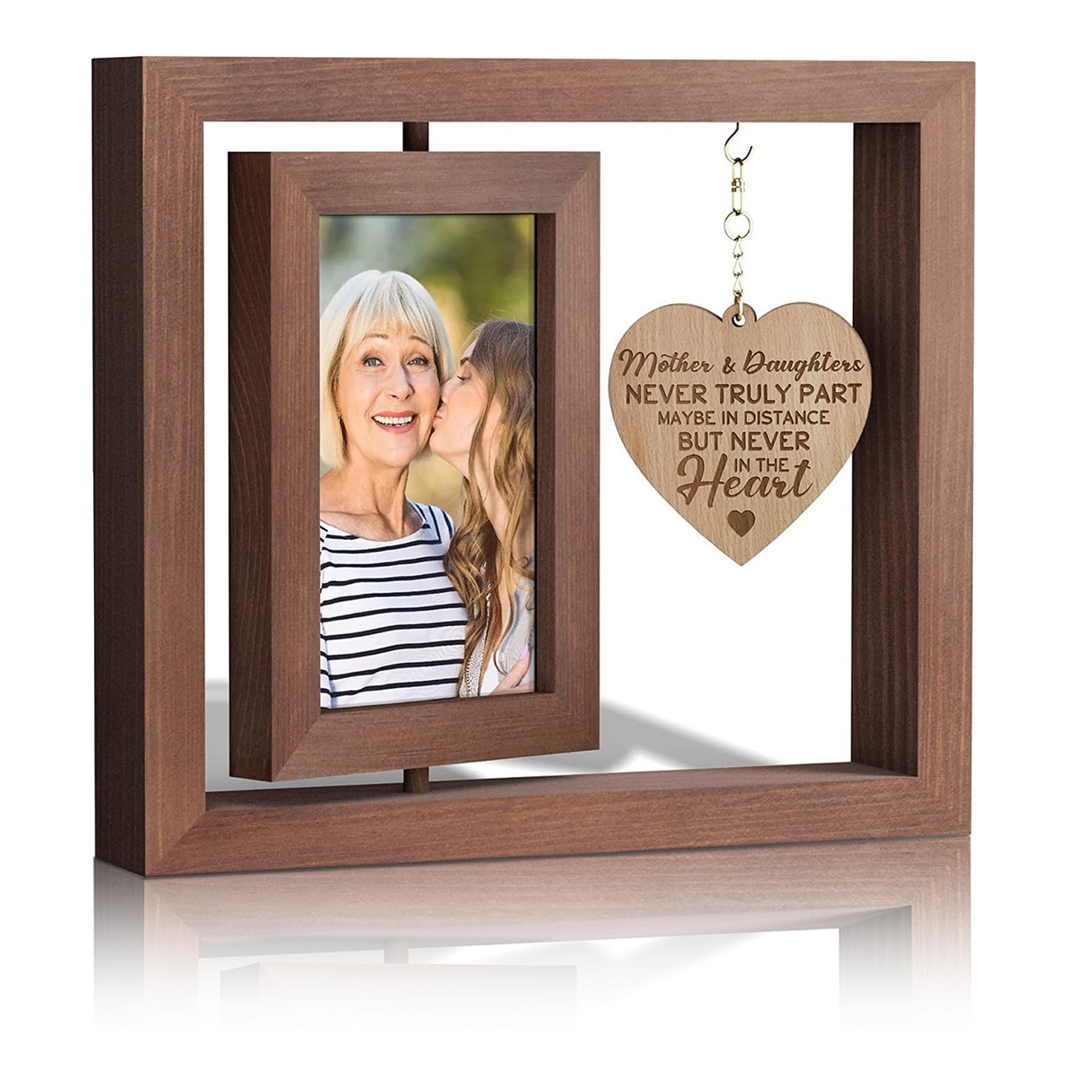 Couple Rotating Floating Picture Frames, Romantic Photo Frames Wedding ...