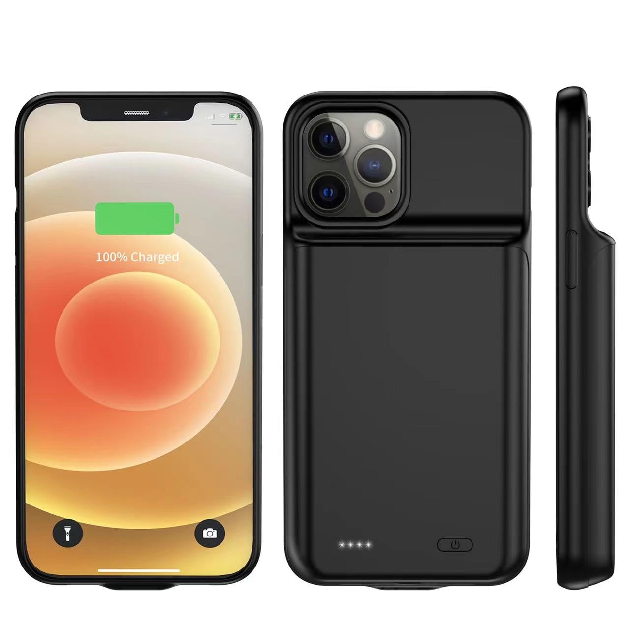 YISHDA Battery Case for iPhone 12 Pro Max, 8500mAh Portable Protective ...