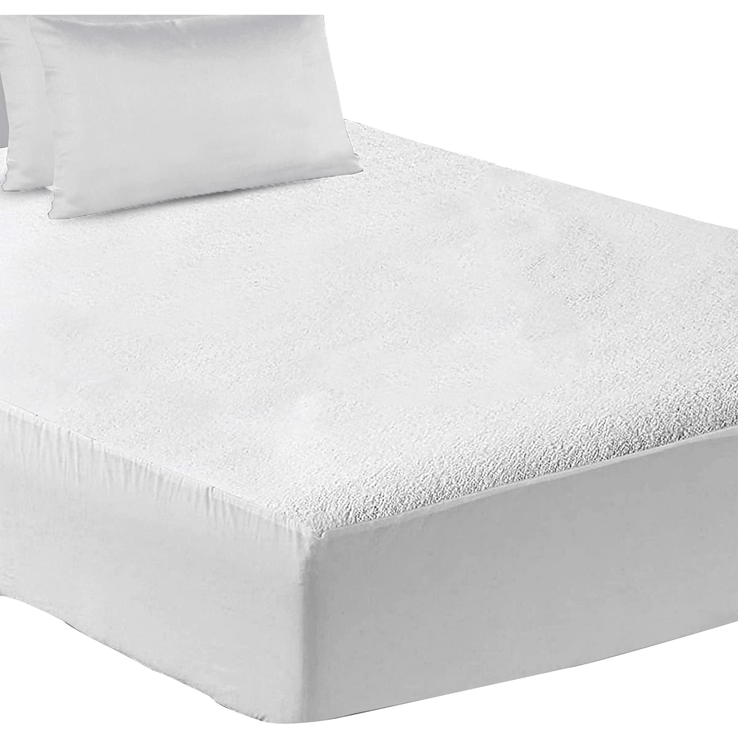 ECOBIZ Cotton Single Waterproof Mattress Protector Single Bed Mattress ...
