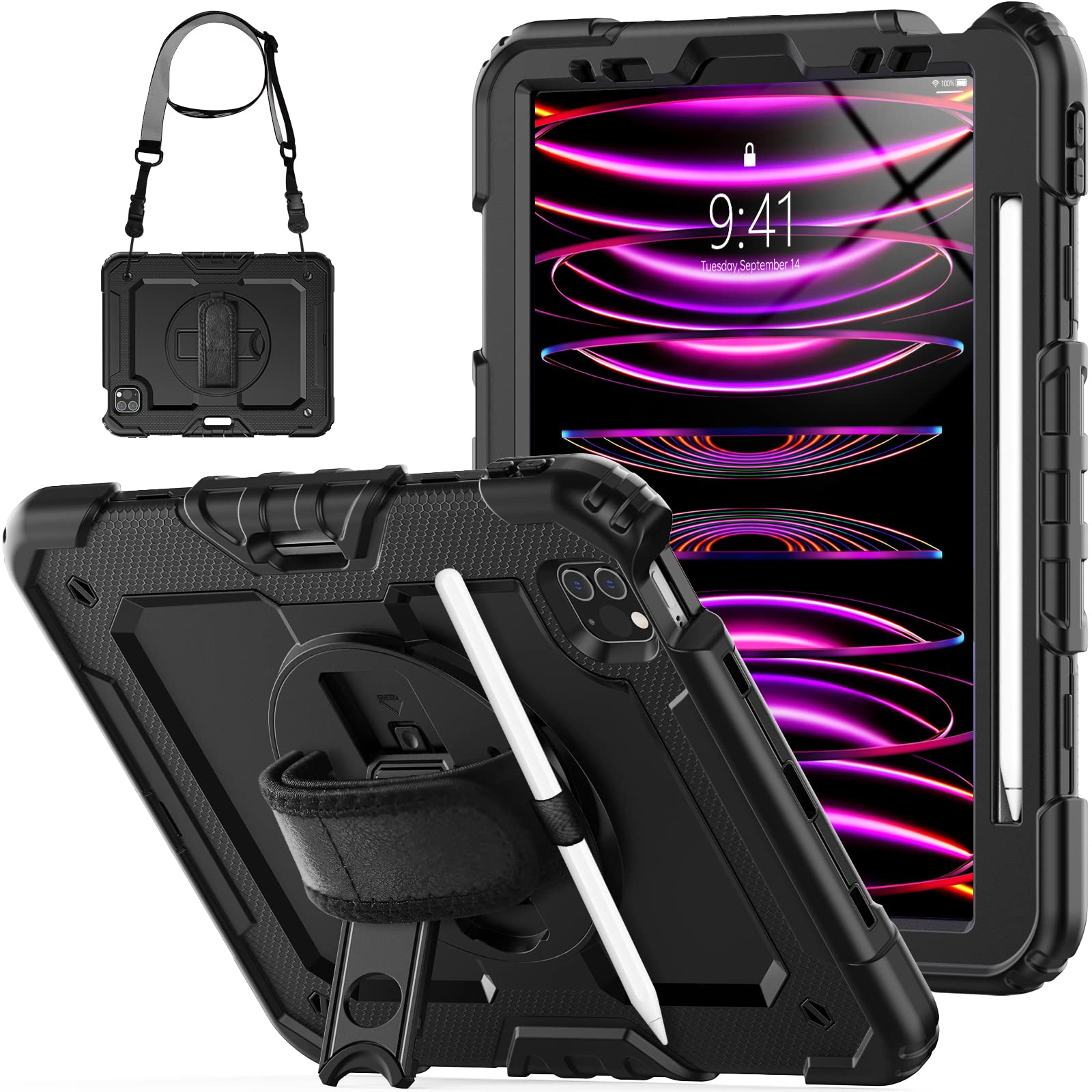 SEYMCY Case for iPad Pro 11 Inch Case 2022/2021/2020/2018 released.(Pro 4th/3rd/2nd/1st ...