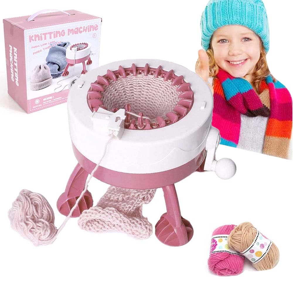 WEIKUELE Knitting Machine 22 Needles, Spinning Knitting Machines Smart ...