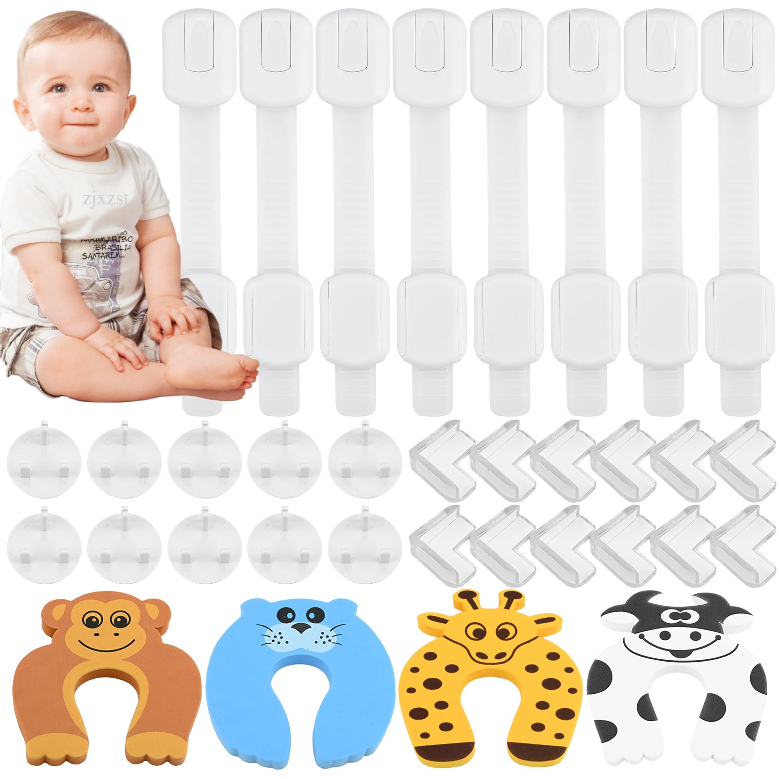 34PCS Baby Proofing Kits, Child Desk Corner Protector Child Safety ...