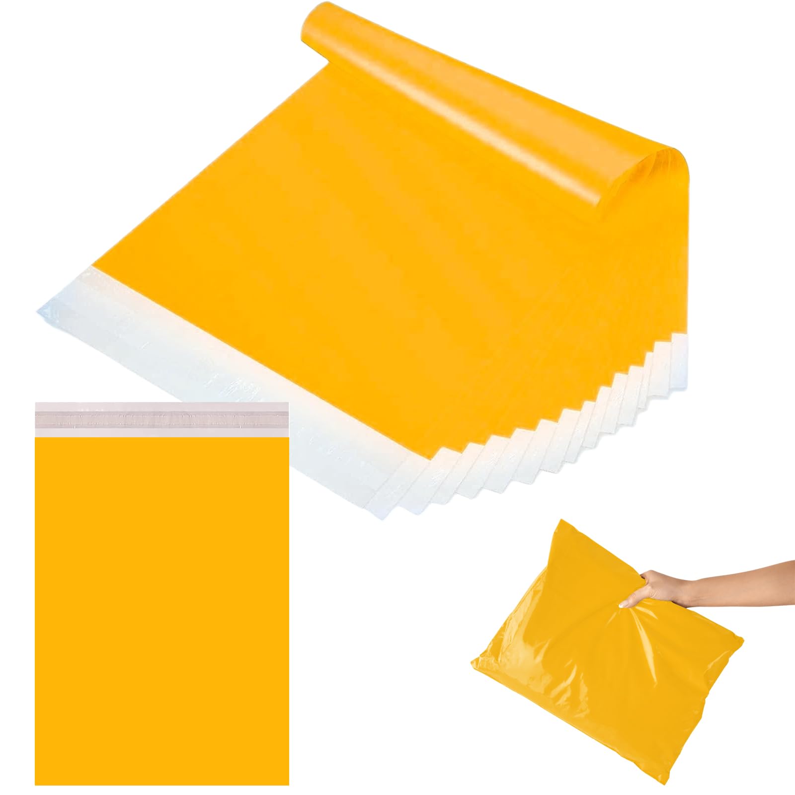20PCS Mailing Bags Yellow Vinted Postage Bags Large Postal Self Seal ...