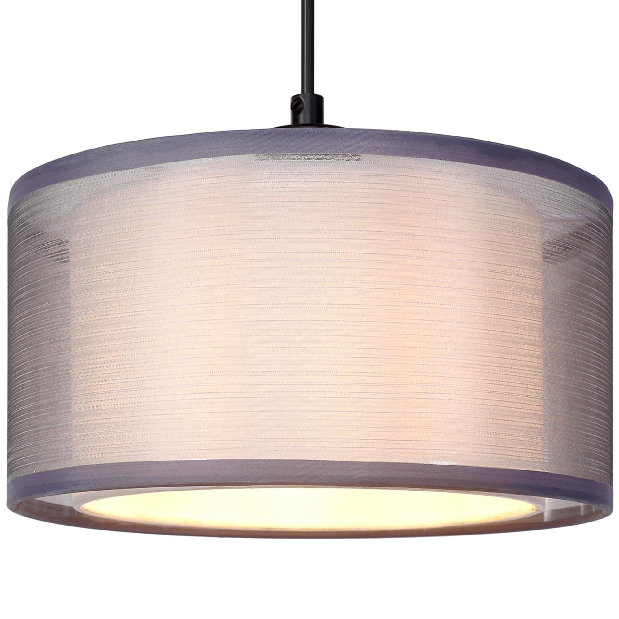 GIGGI 2-Tier Small Lamp Shades Ceiling, Modern Grey Light Shade ...