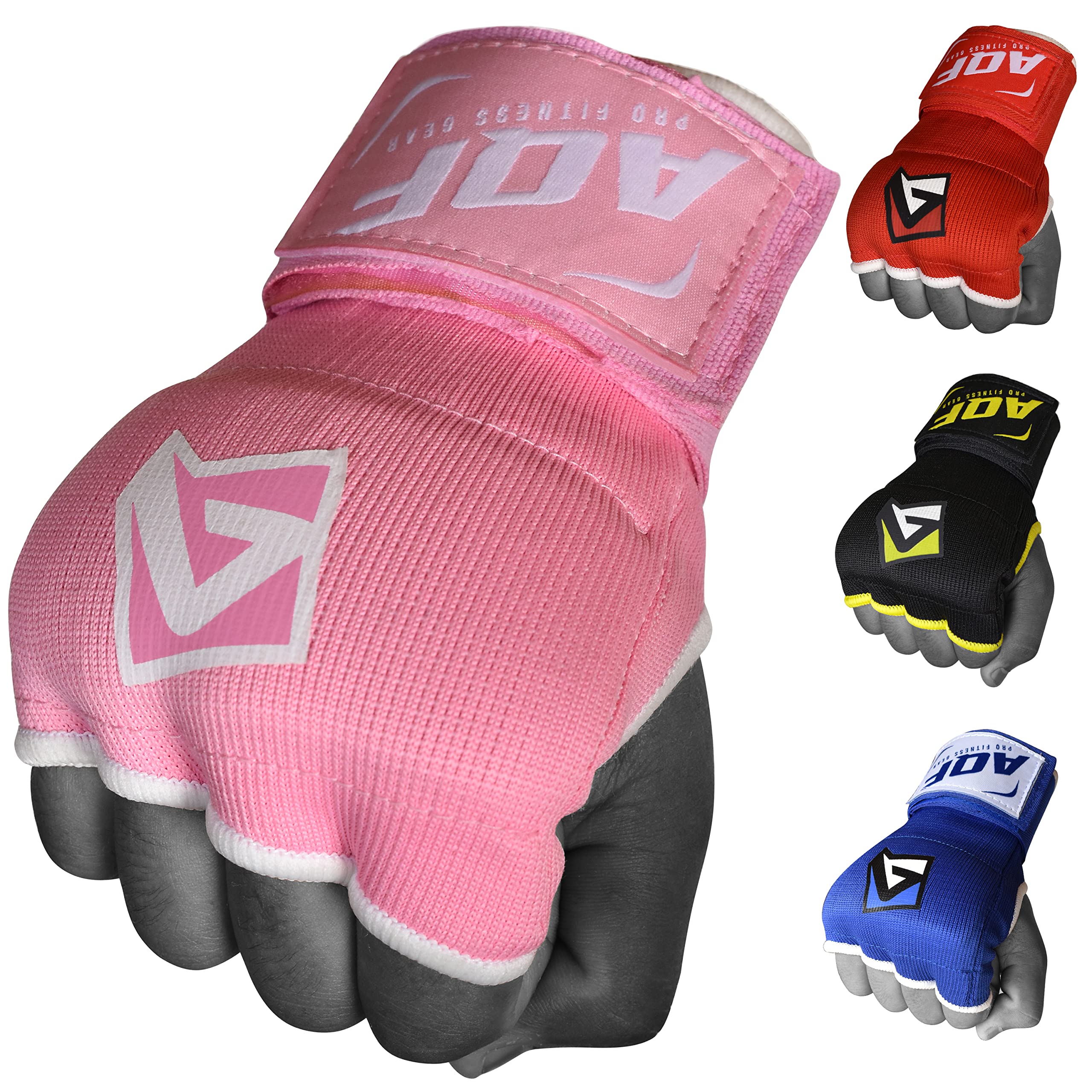 AQF Boxing Inner Gloves Hand Wraps Fist Padded Bandages MMA Gel Strap ...