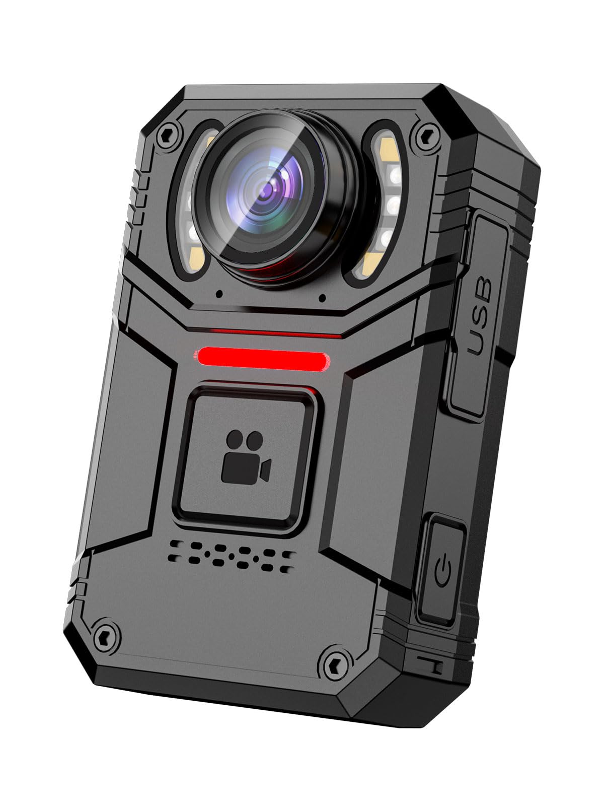 SPIKECAM 4K Body Camera with Audio and Video, 160° Wide Angle, 2" IPS ...