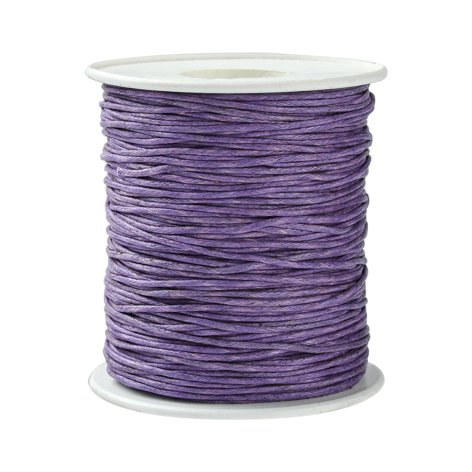 DanLingJewelry Approx 100 Yards/roll 1mm Medium Purple Waxed Cotton ...