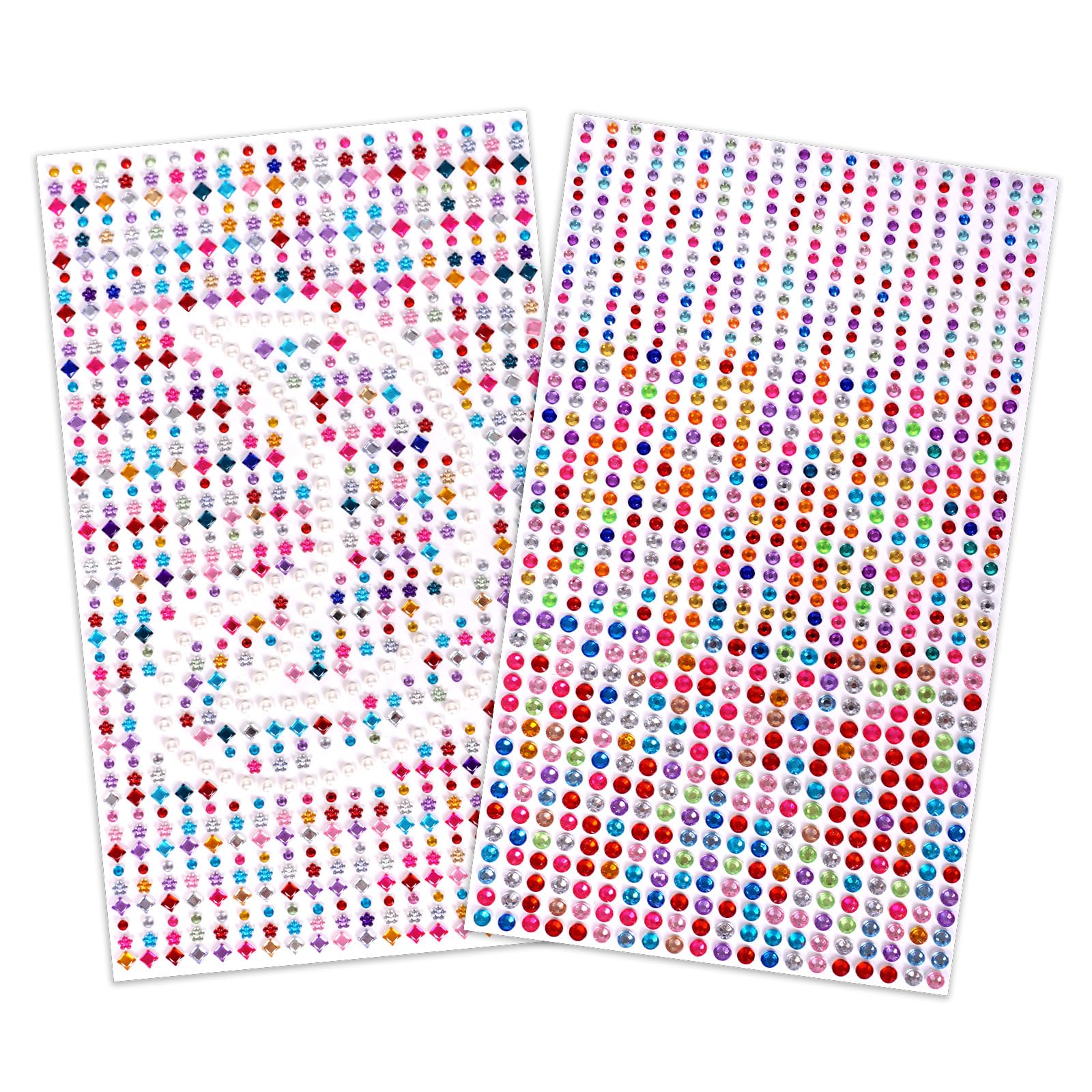 1800 crystal diamond stickers, self-adhesive gemstone stickers, sticky ...