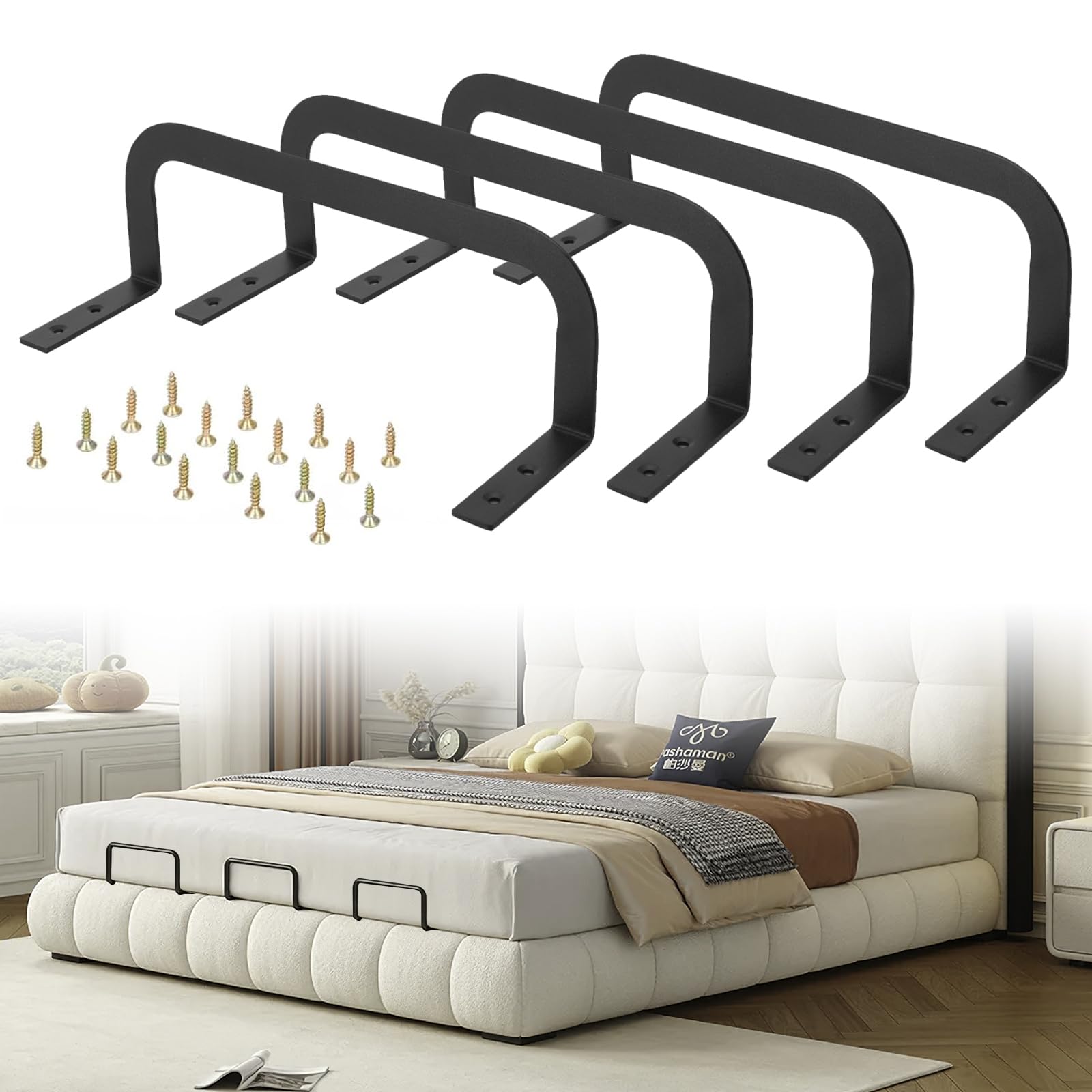 MeYuxg Mattress Retainer Bar Keep Mattress Stopper from Sliding Slide ...