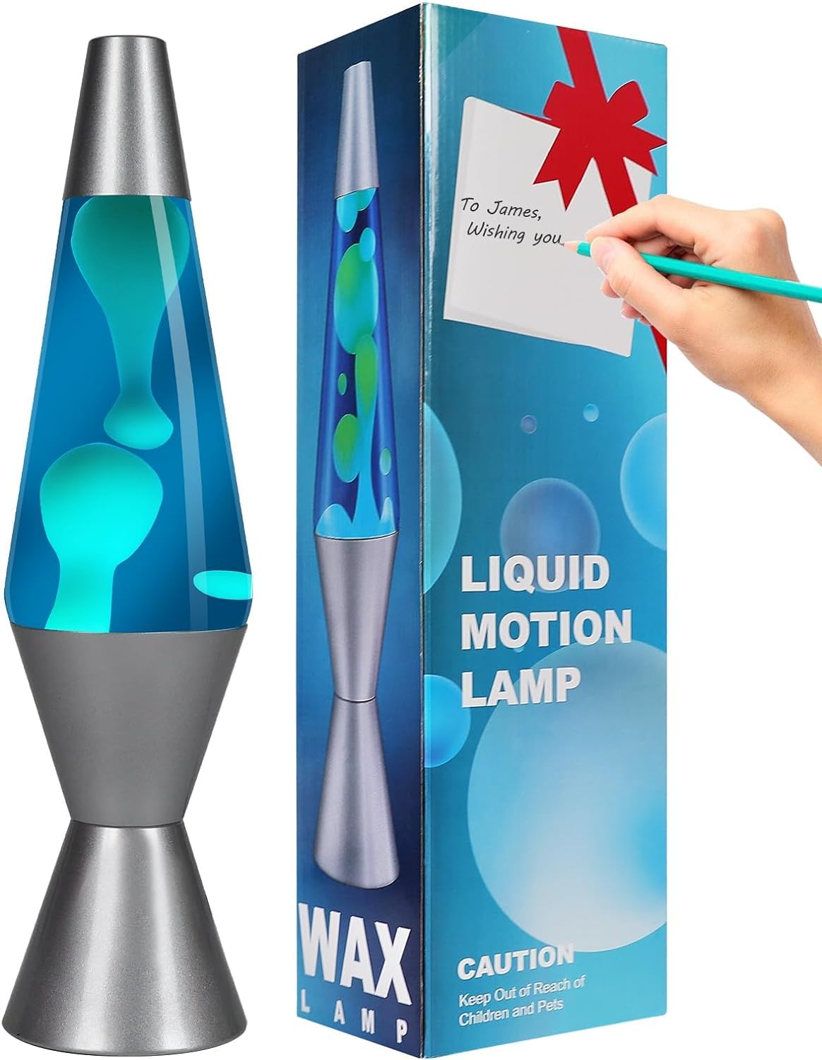 Liquid Motion Lamps for Adults Kids 14.5''Lamp Light Blue Liquid ...