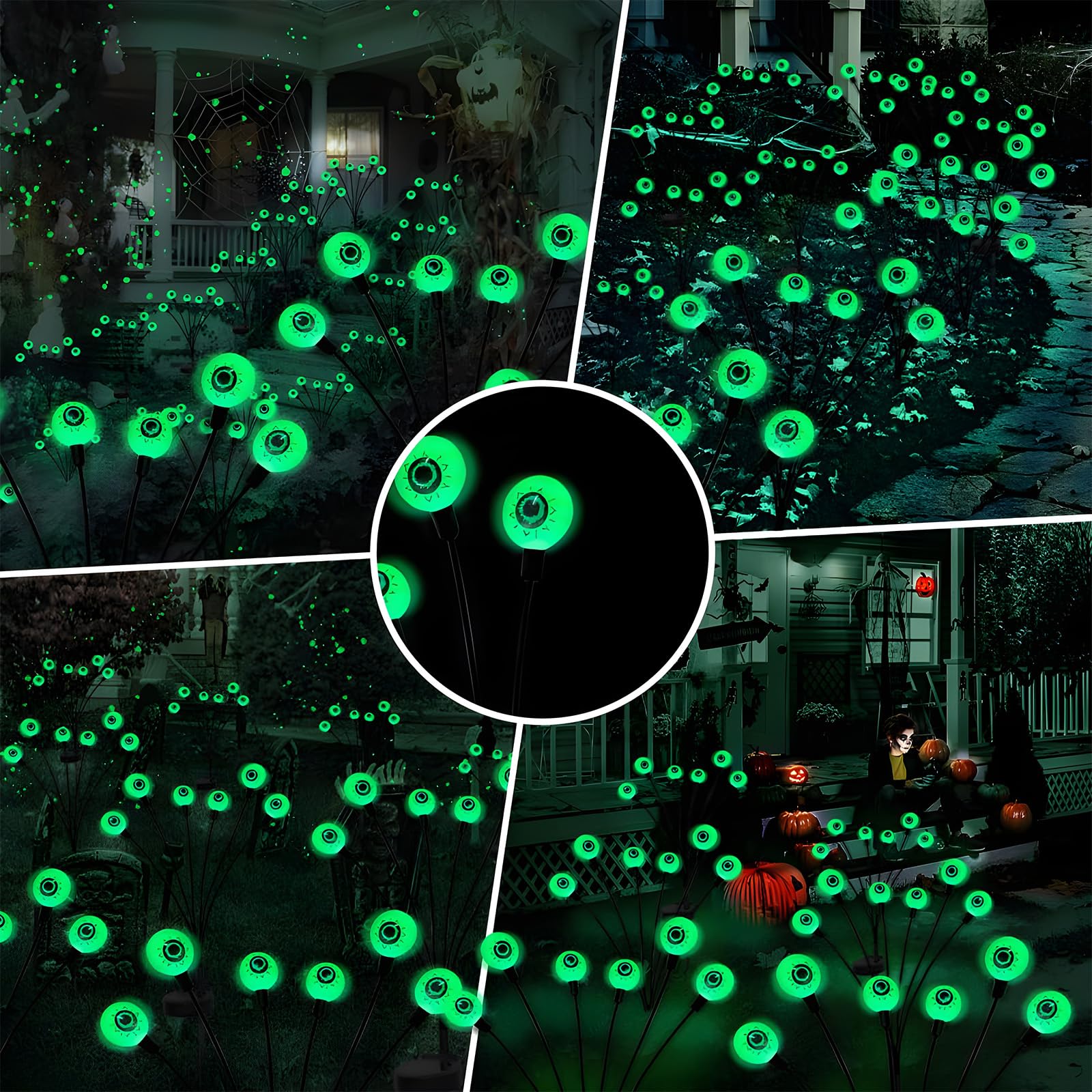 Weiongppy Solar Horror Eyeball Lamp,Halloween Decorations Outdoor,IP54 ...