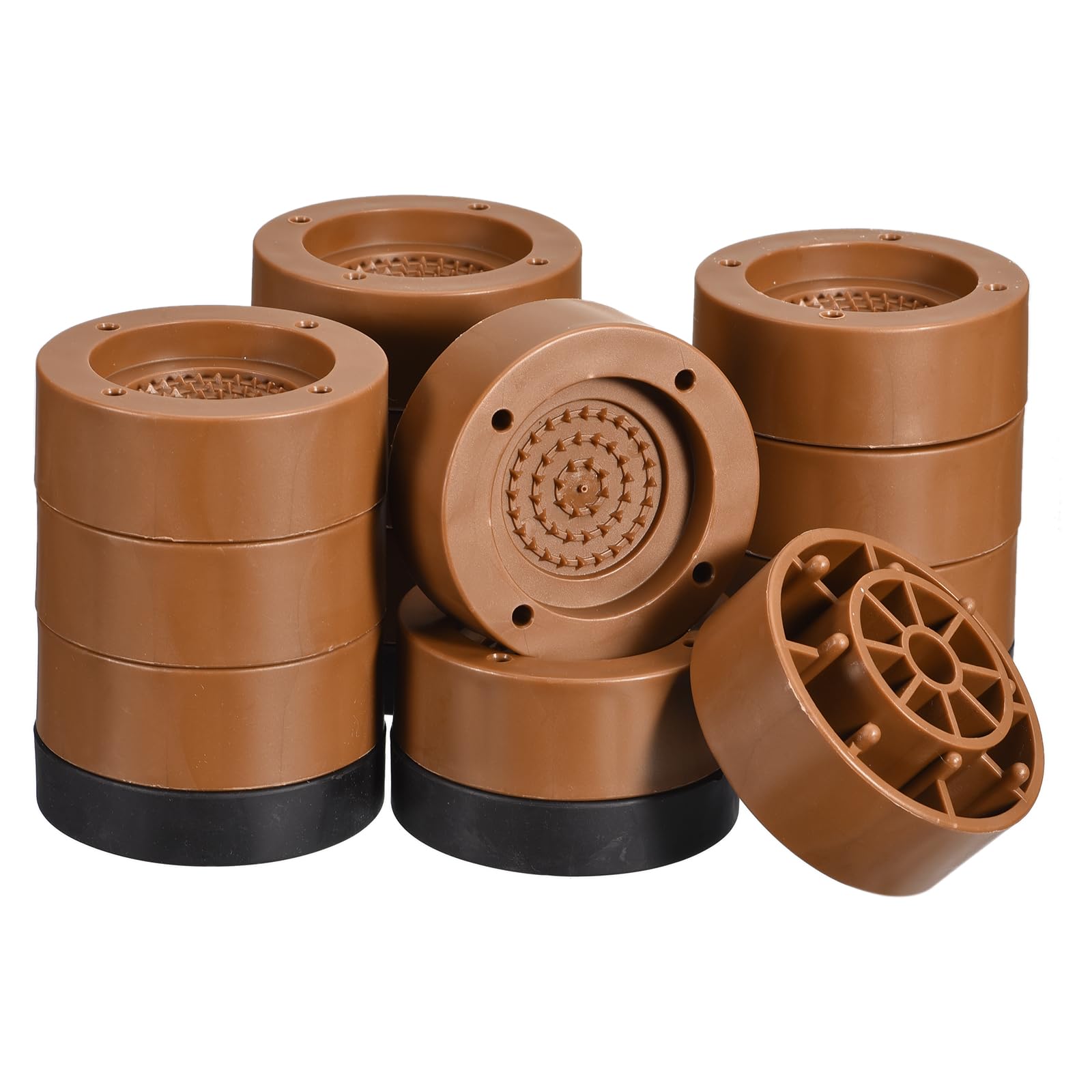 sourcing map Round Furniture Risers 4 Set, Height 3.35" Adjustable Bed ...