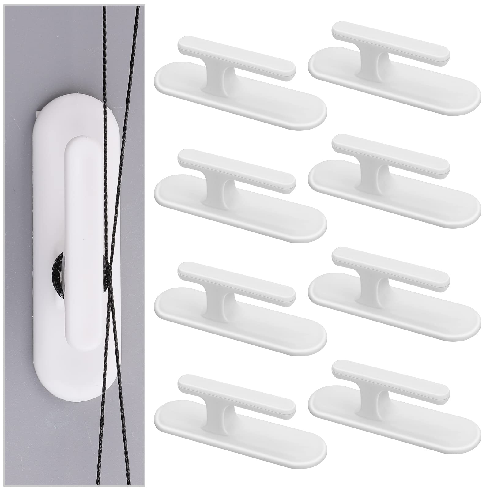 Grevosea 8 Pieces Blind Cord Winder Safety Blind Cord Hooks Blind Cord ...