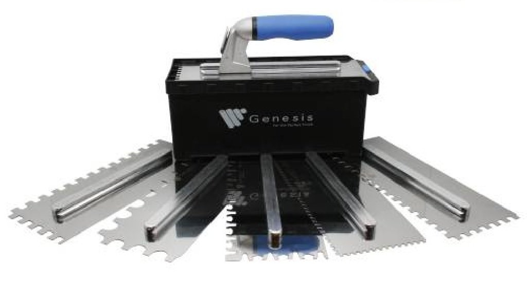 Genesis 7 Piece Interchangeable Stainless Steel Trowel Set 4,6,8,10, 10 ...