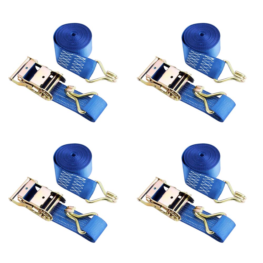 Diversity Wrap 4x Ratchet Strap Tie Down 2T 8m x50mm Iron Handle and ...