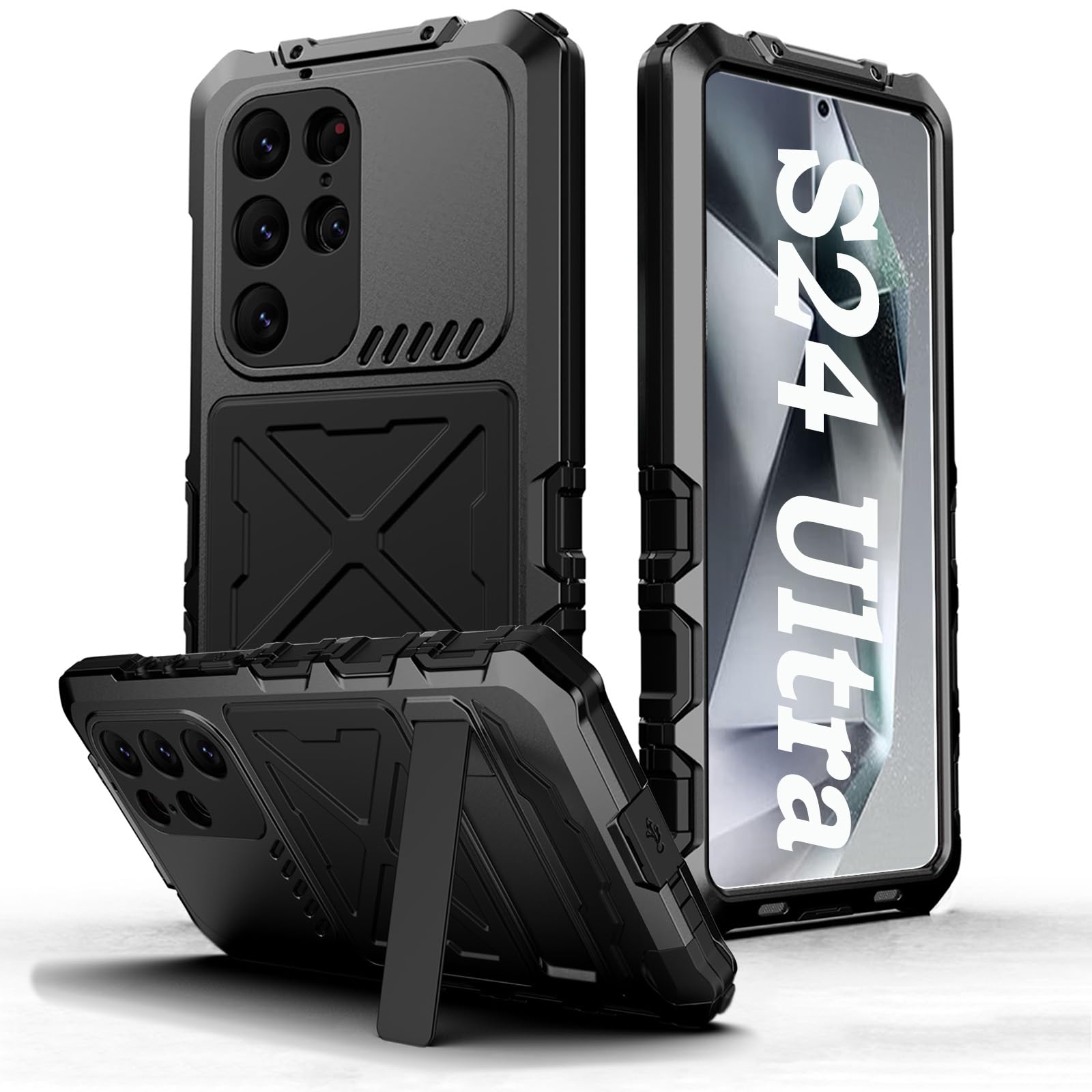 AFENGBOX for Samsung Galaxy S24 Ultra Case,Samsung S 24 Ultra Heavy Duty Armour Phone Case with ...