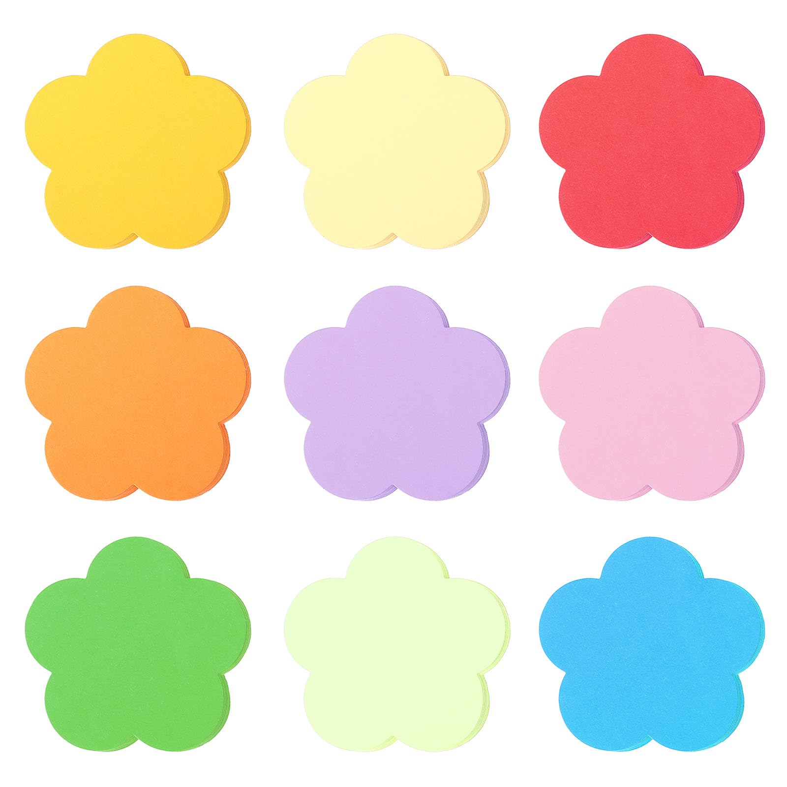 108pcs 4 Inch Assorted Color Flower Cutouts for Bulletin Board,Flower ...