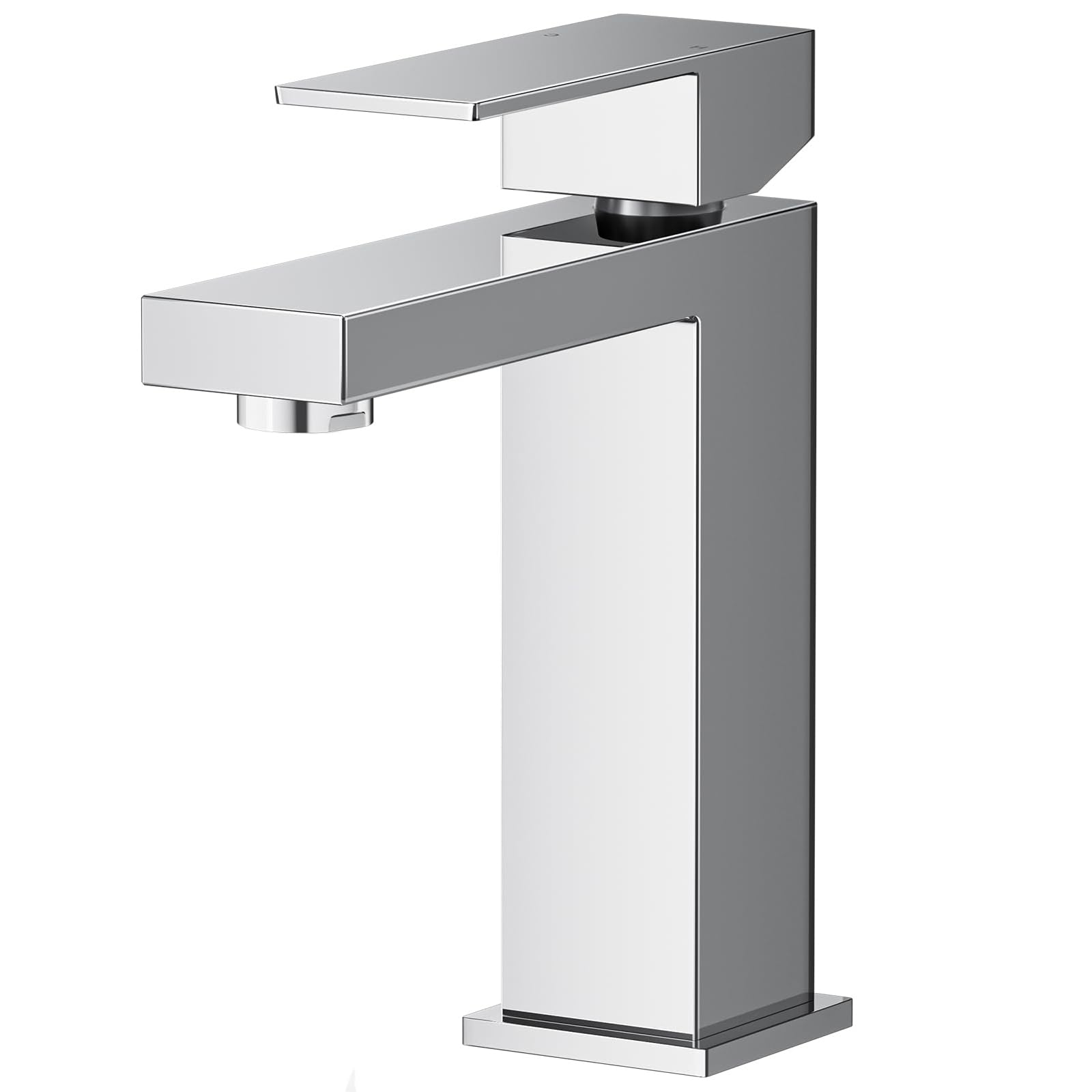 Warmiehomy Chrome Basin Taps Mixer Bathroom Sink Taps Single Lever Hot ...
