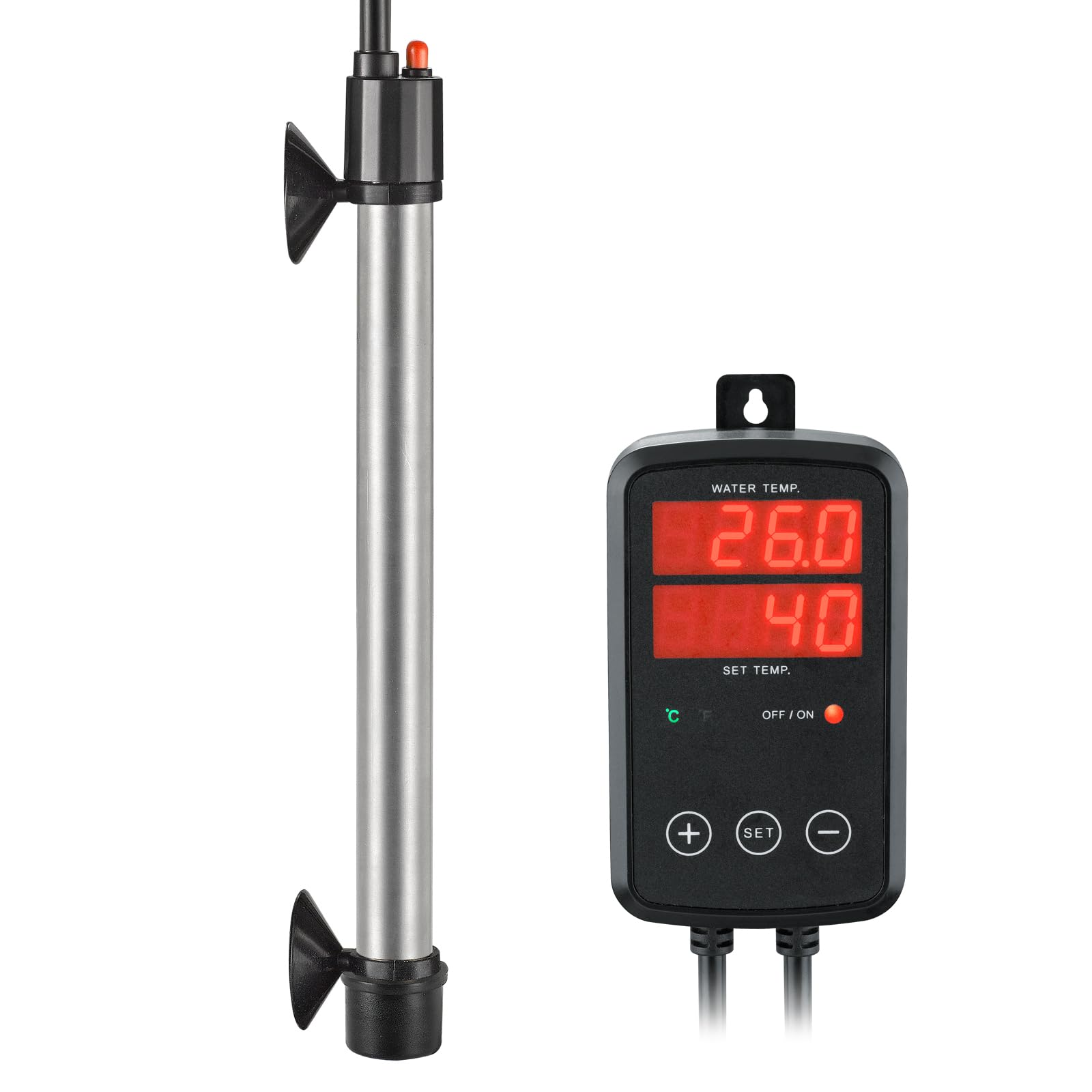 Weipro Titanium Aquarium Heater 500W, Submersible Fish Tank Heater with ...