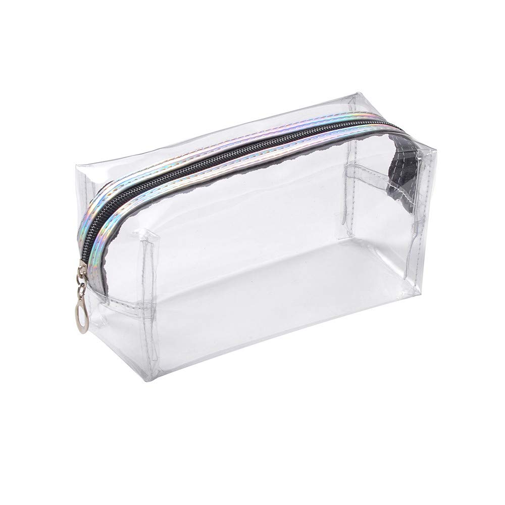 Elionless Clear Pencil Case, Large Transparent Pencil Case Zipper Pen ...