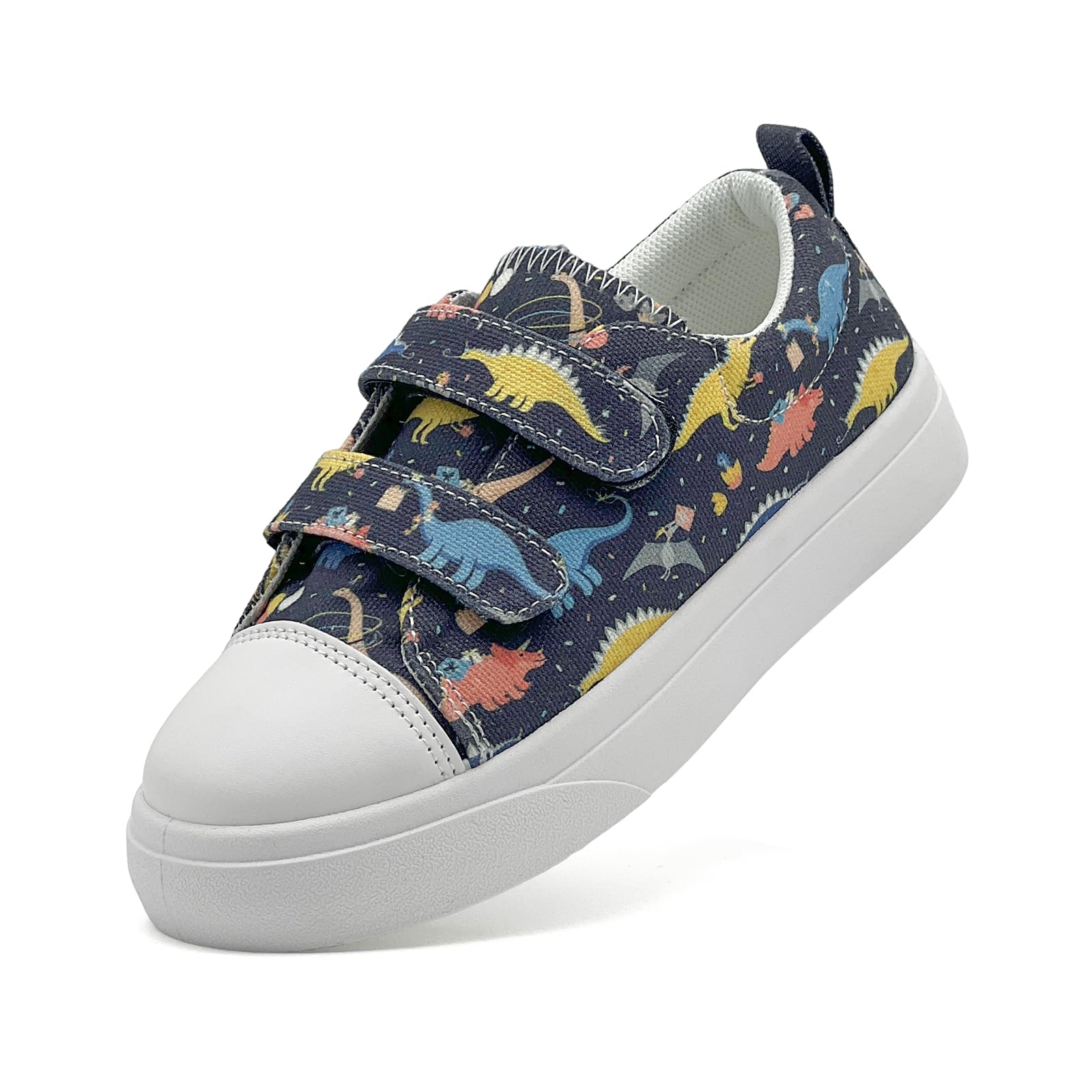 Kids Canvas Trainers Easy Fasten Non-Slip – Dark Blue UK Toddler 207 ...