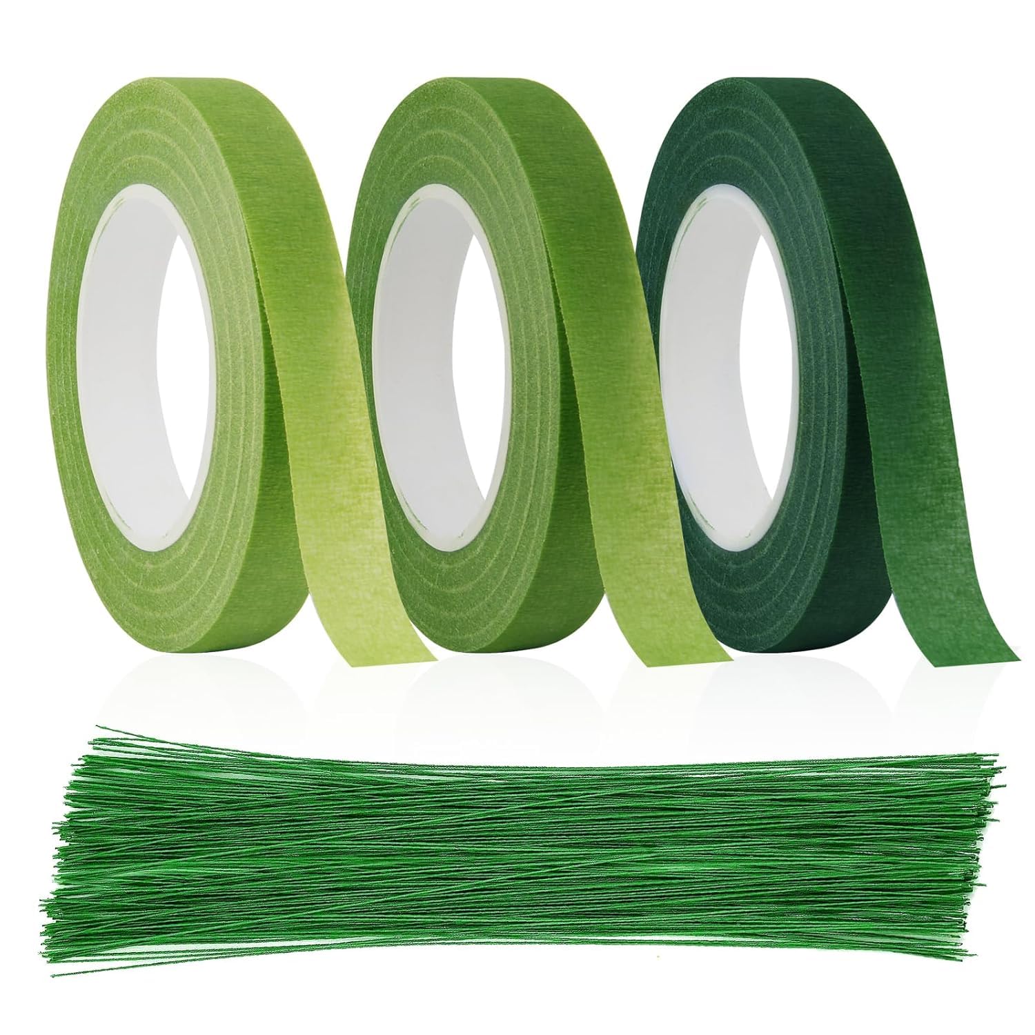 3 Rolls Florist Tape, Floral Arrangement Kit 100pcs Floral Wire, Floral ...