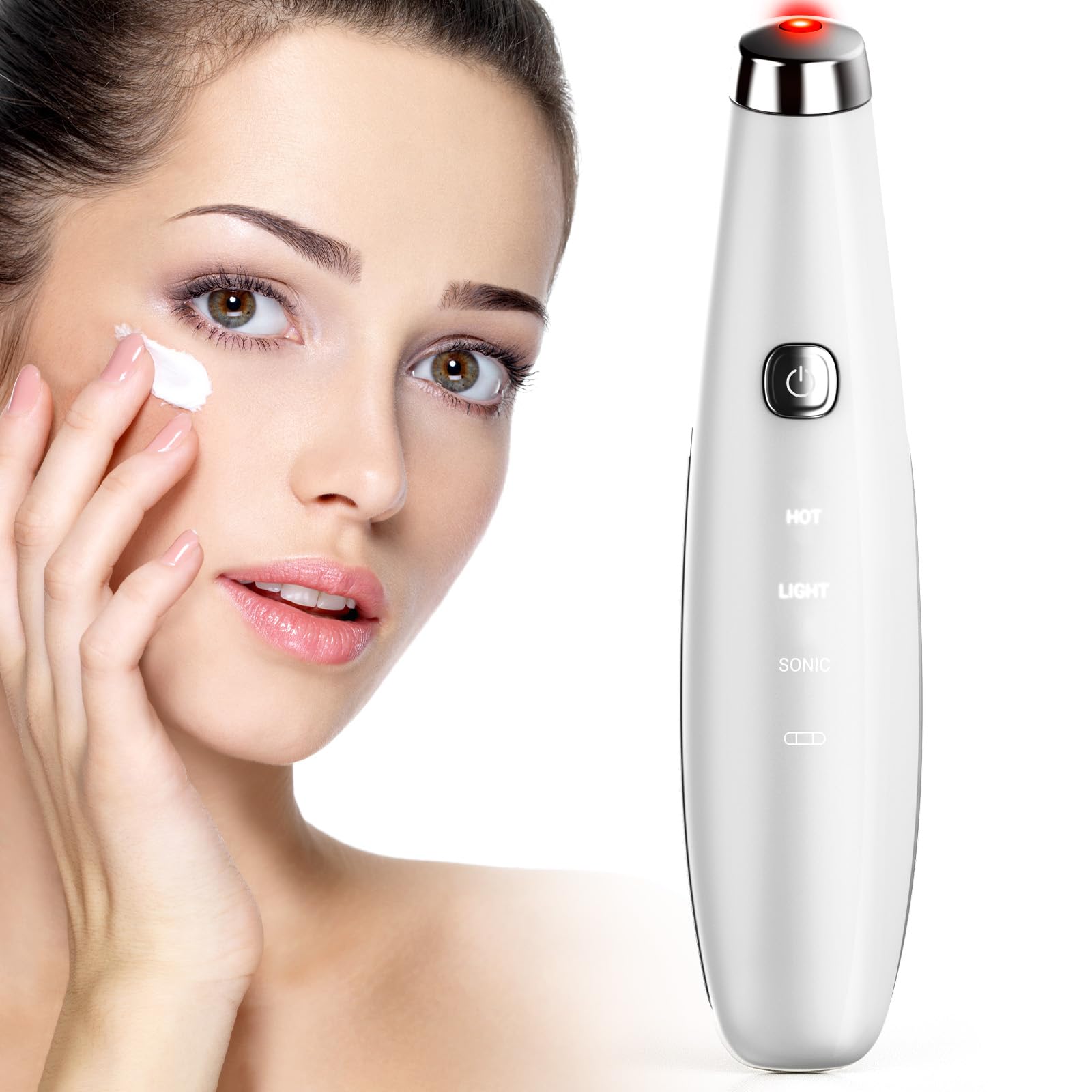 TOUCHBeauty Heated Eye Massager 40℃, Sonic Eye Massager with High ...