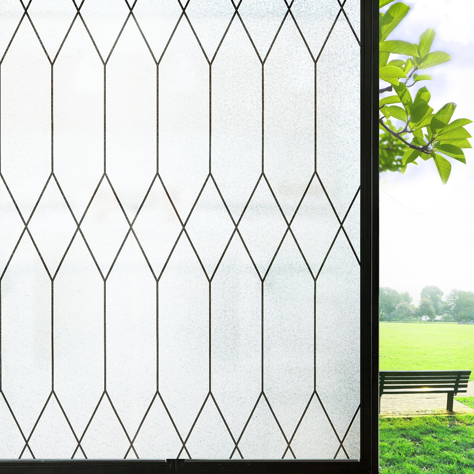 Lifetree Window Film Privacy: Patterned Window Film Self Adhesive No ...