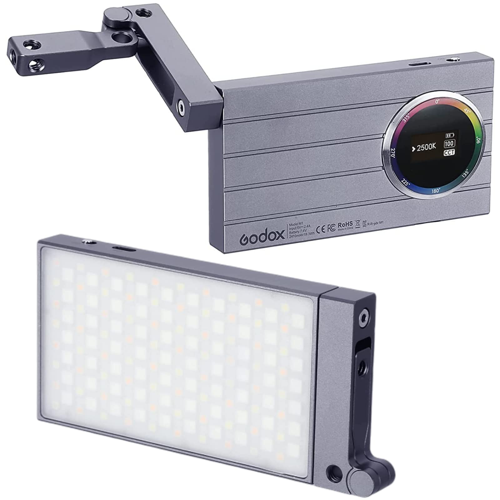 Godox M1 RGB LED Video Light Panel, Full Color on Camera Video Lights ...