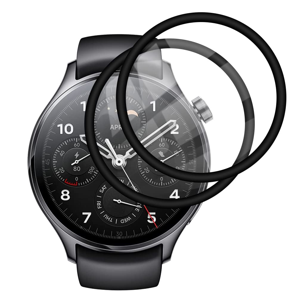FiiMoo Screen Protector Compatible with Xiaomi Watch S1 Pro, [2 Pack ...