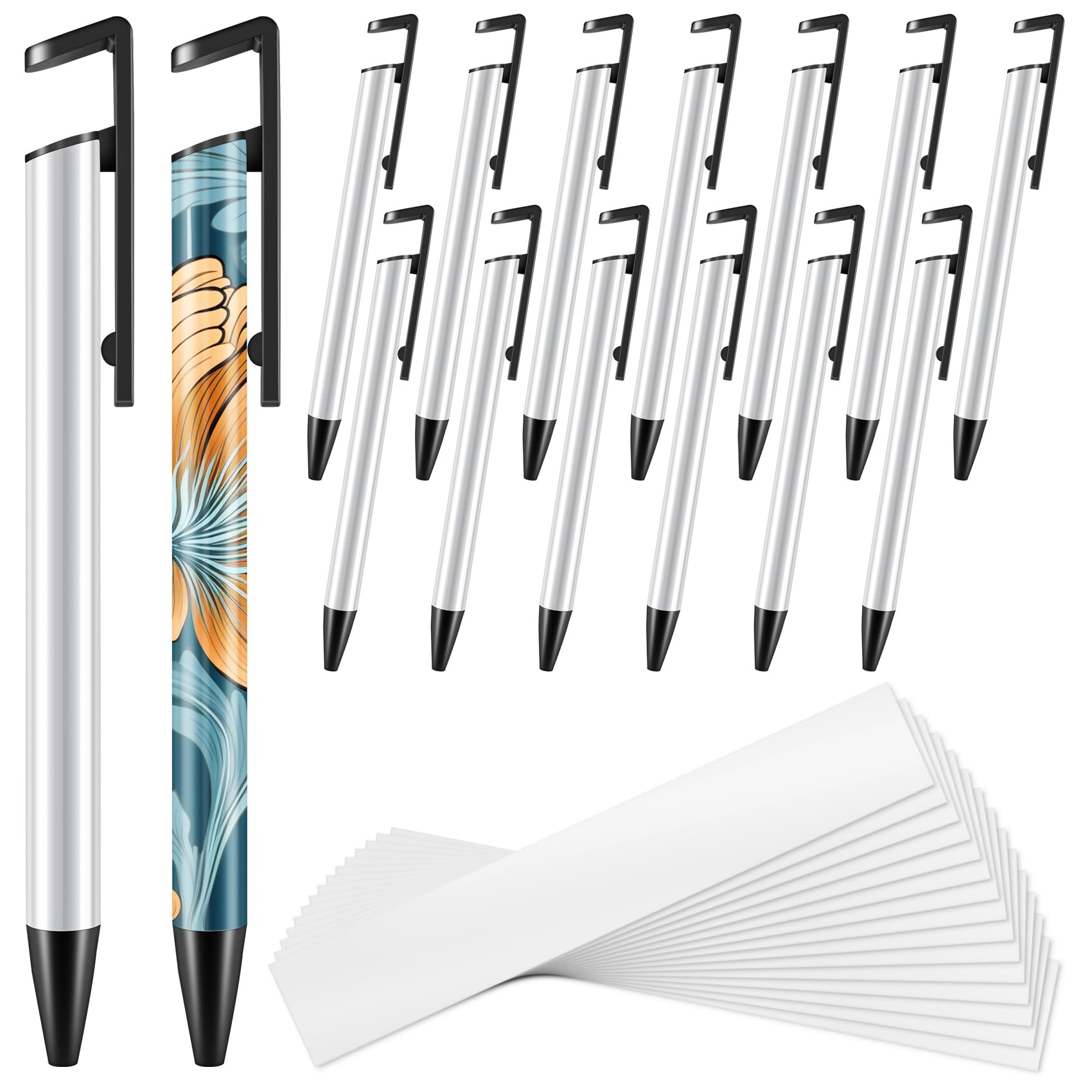 Dropfree Set of 15 Sublimation Pens Blank with Shrink Wrap Heat ...
