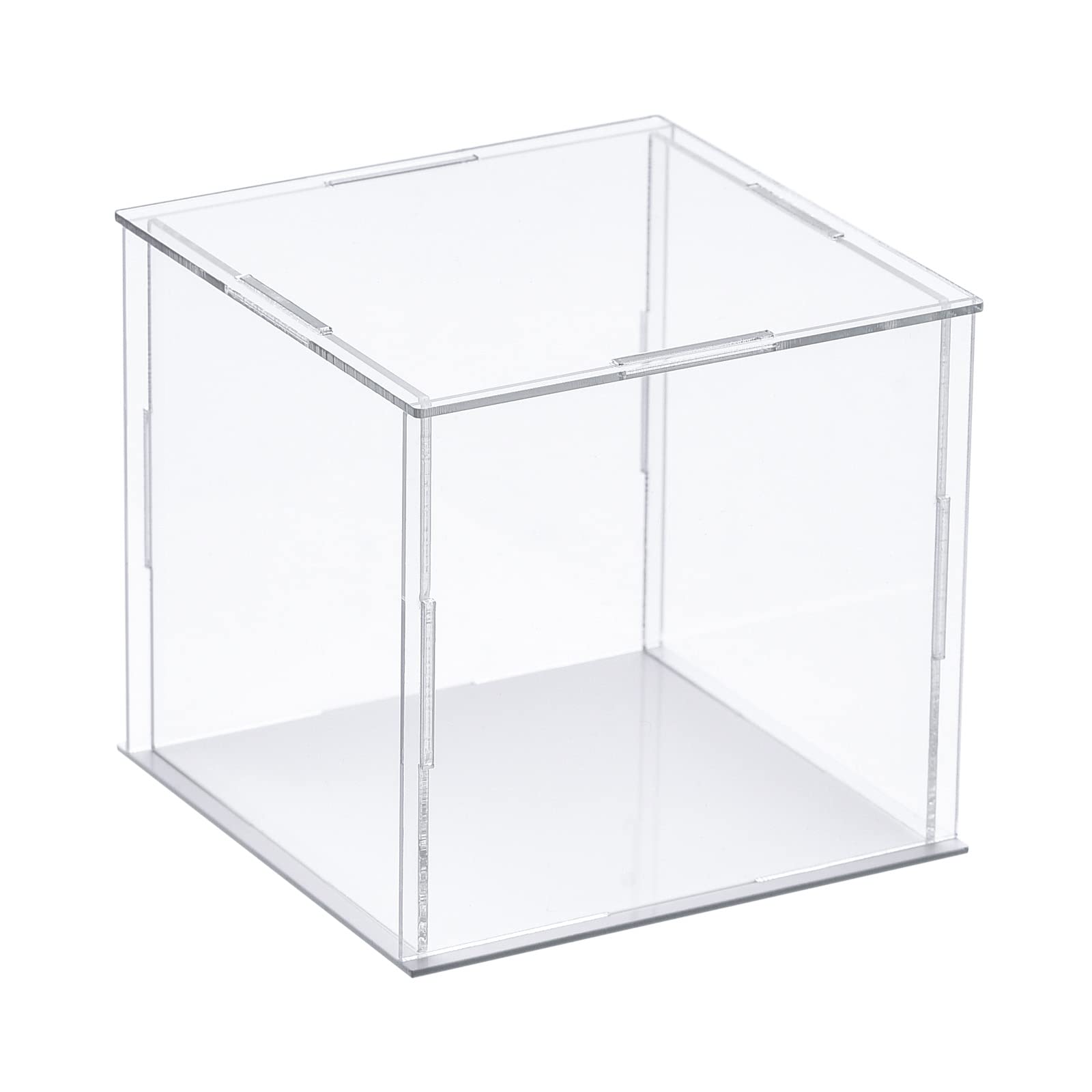 sourcing map Clear Display Case, Acrylic Box Assemble Transparent Dustproof Box Showcase ...