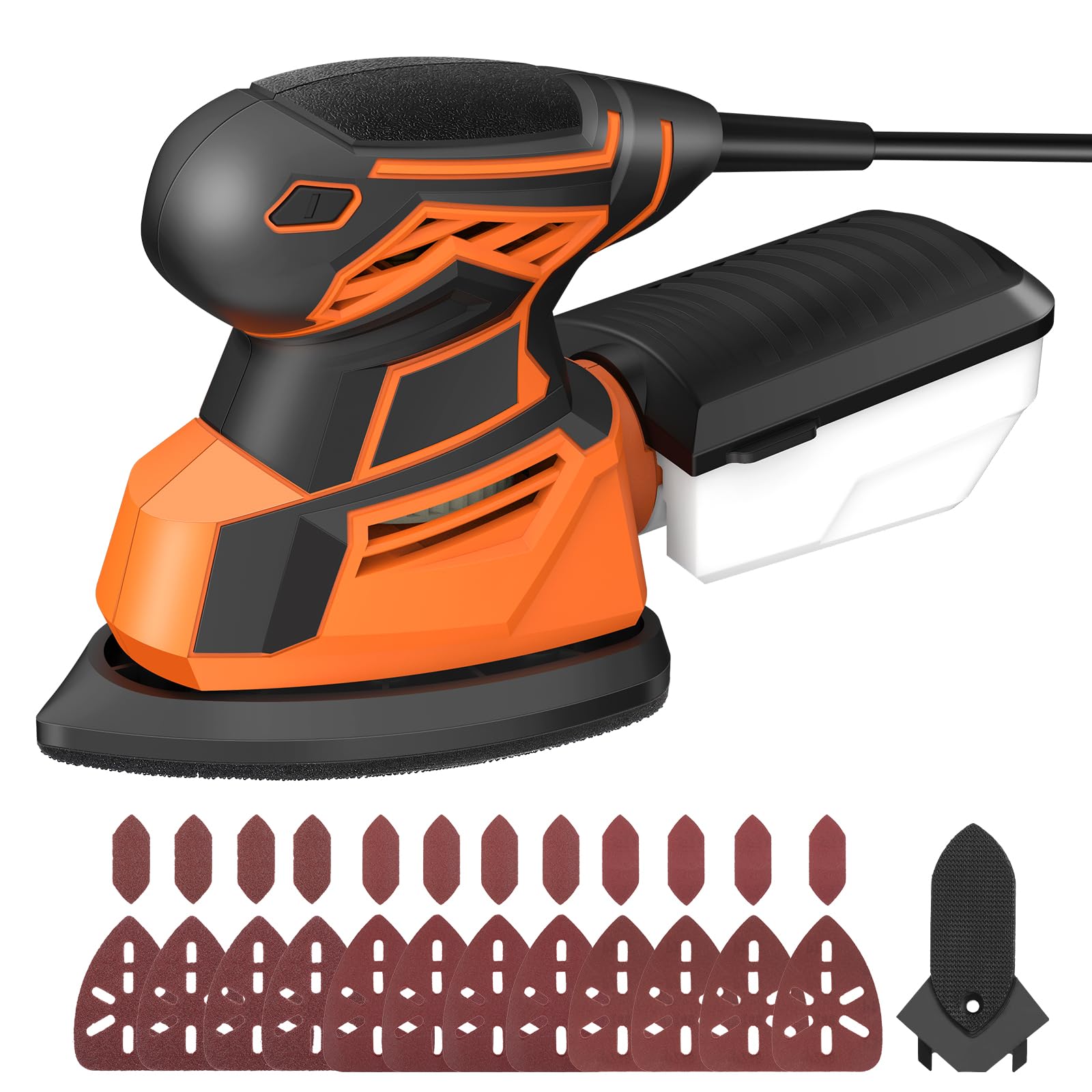 Vastar Mouse Sander, 130W 14000RPM Detail Sander with Dust Collector ...