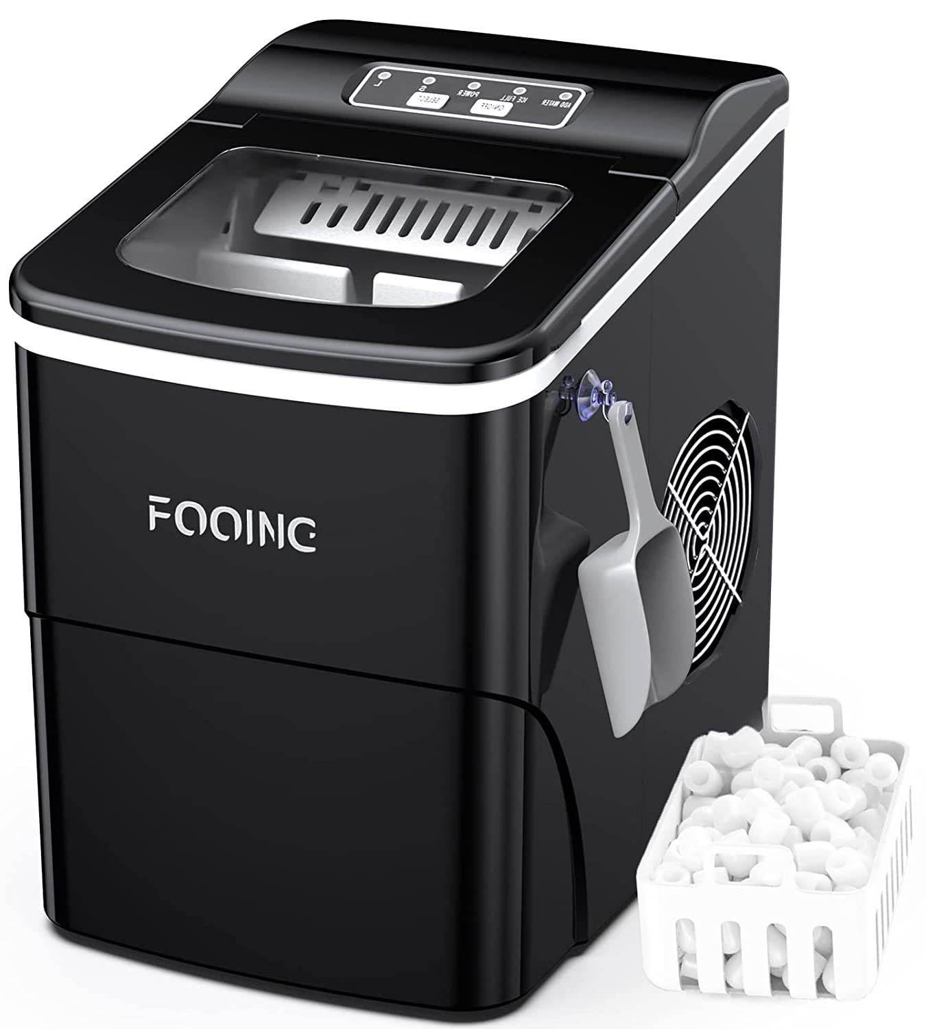 Ice Maker Machine for Home, Self-Cleaning Function Ice Maker Machine ...
