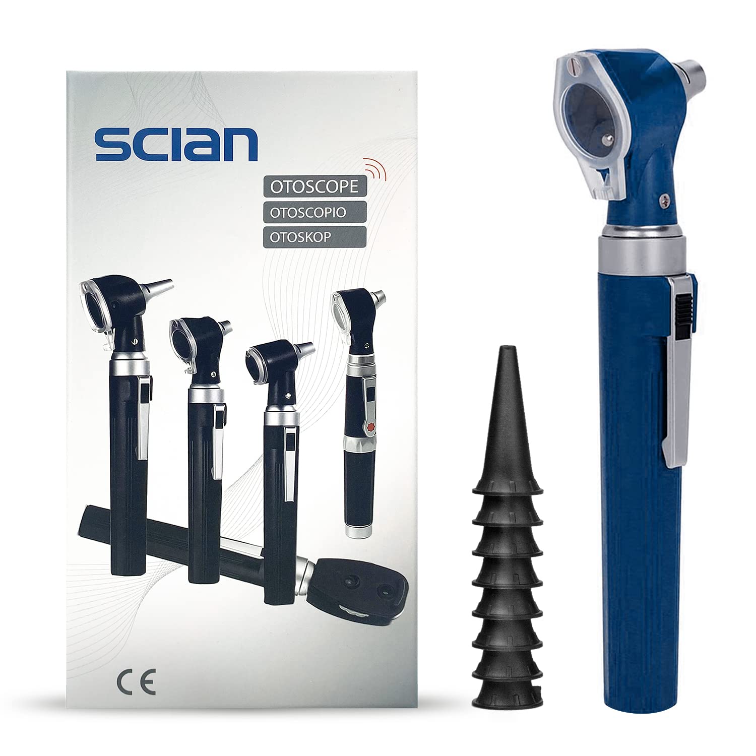 Scian Otoscope Ear Scope with Light, Ear Infection Detector, Pocket Ear ...