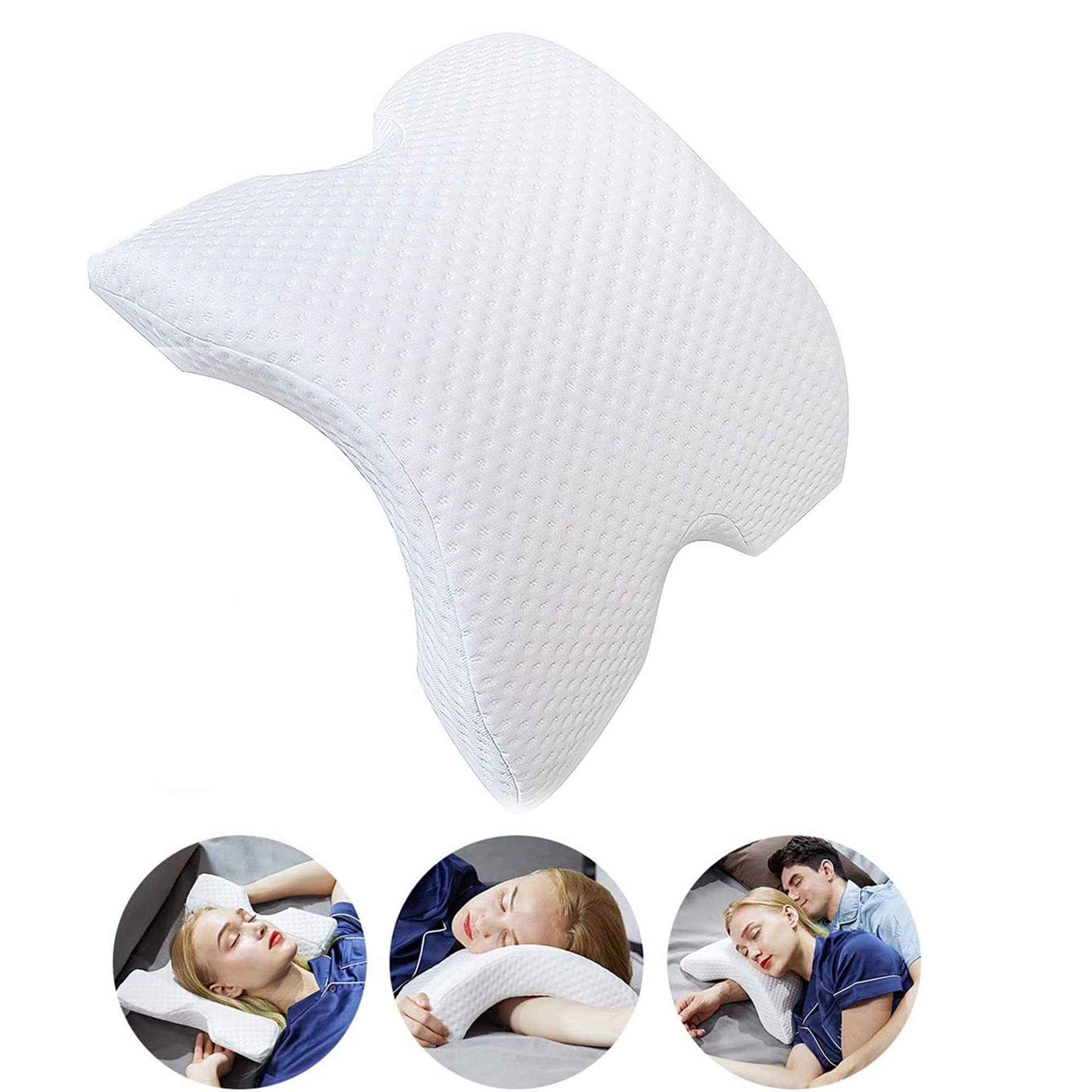 MINGZE Multifunction Memory Foam Side Sleeper Arm Rest Pillows, Slow ...