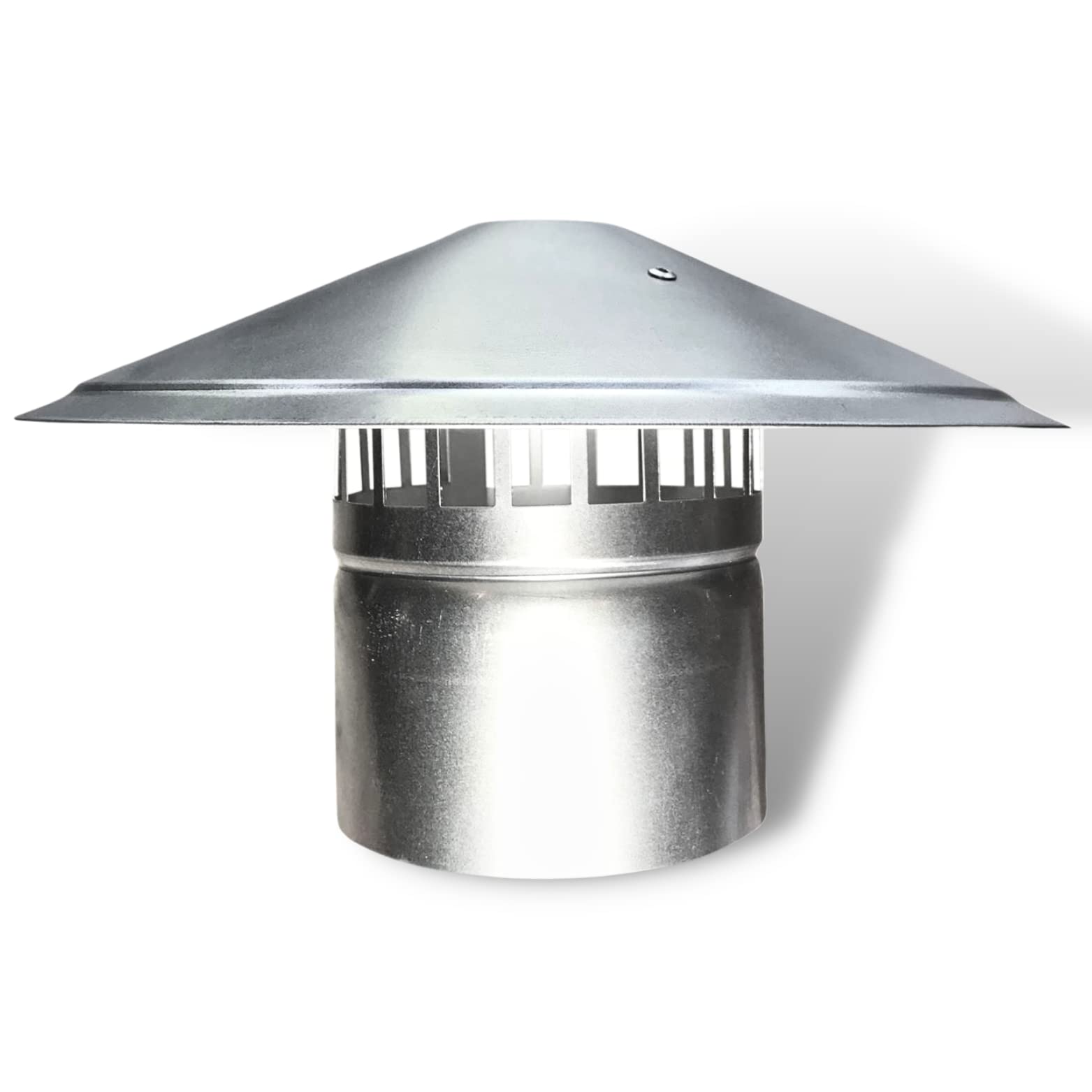 AirTech-UK Stainless Steel Roof Cowl 150mm Ducting Pipe Woodburner Flue ...