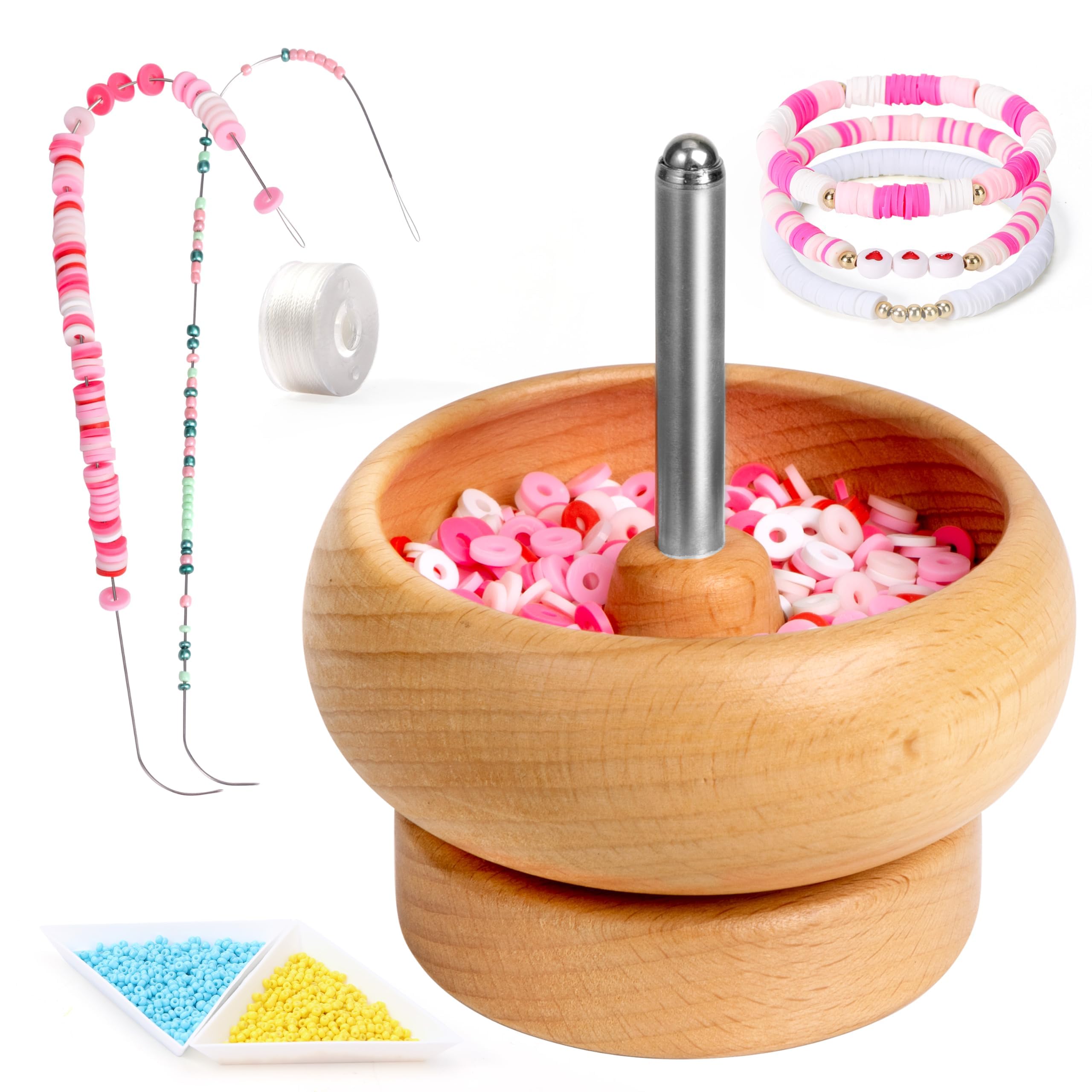 Tilhumt Bead Spinner for Jewelry Making, Effortless Rotating Bead ...