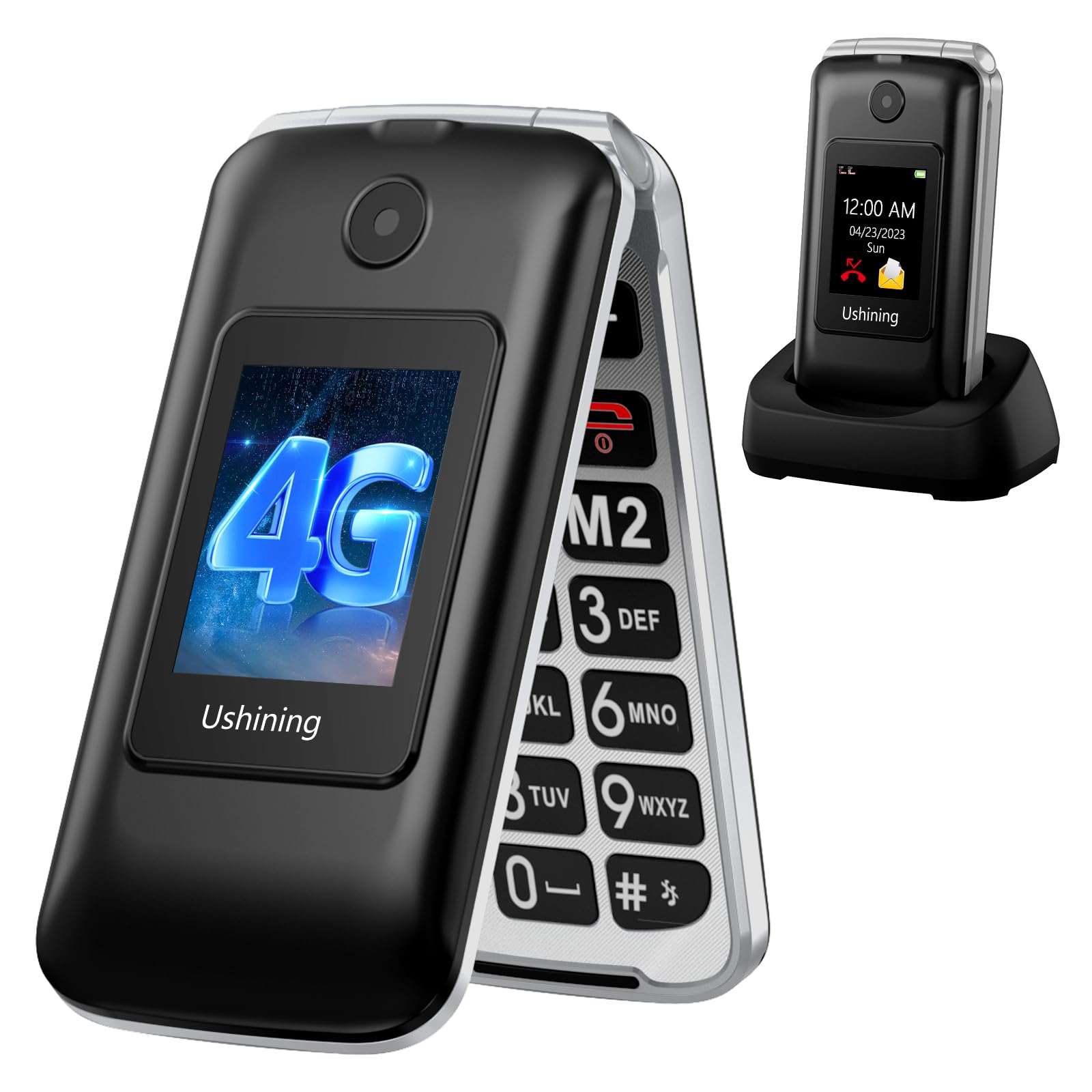 4G Senior Mobile Phone Simple for Elderly, Basic Cell Phone with Large ...