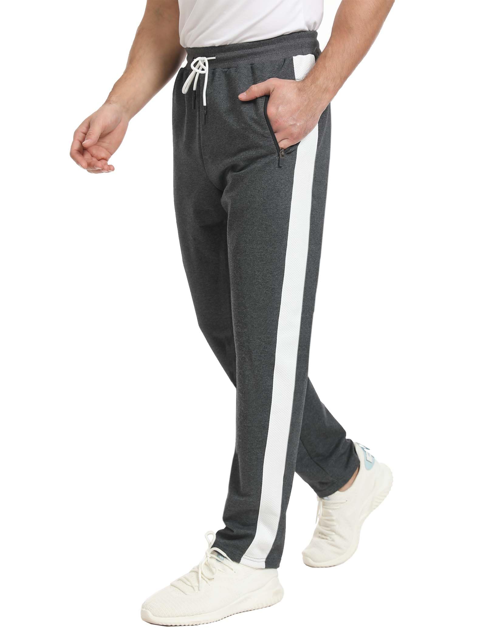 JustSun Tracksuit Bottoms Mens Joggers Jogging Bottoms Zip Pockets ...
