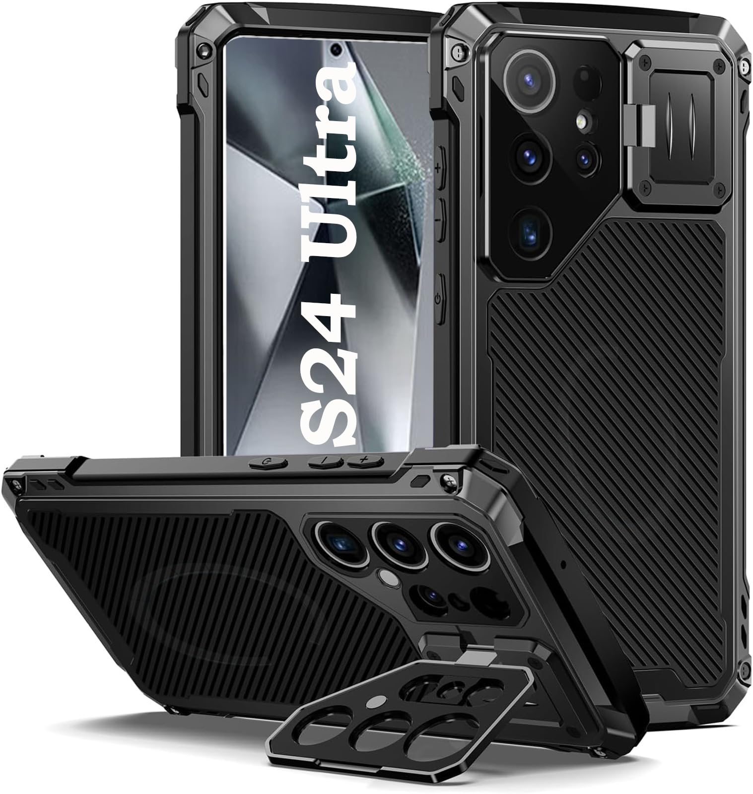 AFENGBOX for Samsung Galaxy S24 Ultra Case,Heavy Duty Armour Samsung S 24 Ultra Phone Case with ...