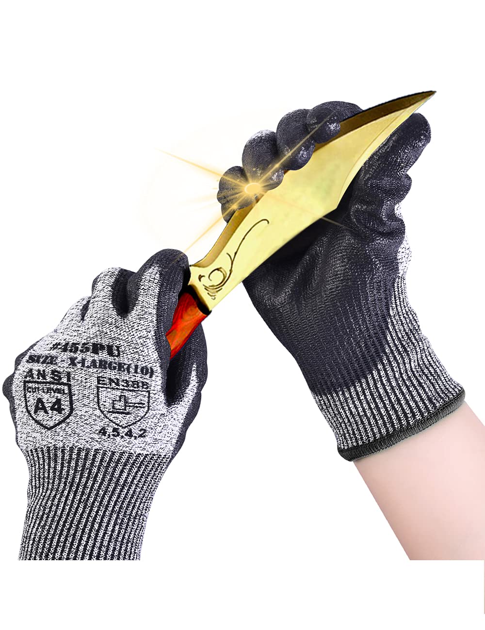 Donfri Cut Resistant Gloves High Performance Level 5 Protection Safety ...