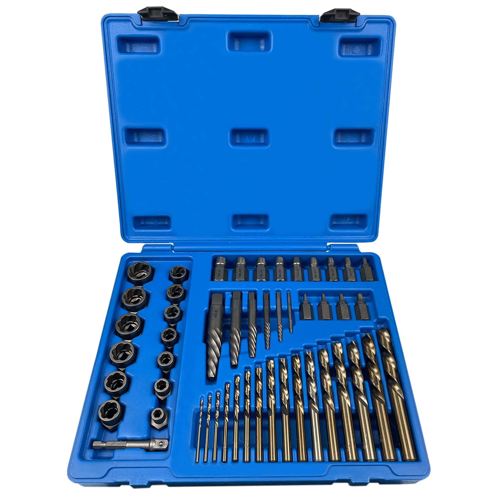49-Piece Easy Out Screw Extractor Bolt Extractor Set and Drill Bit Set ...