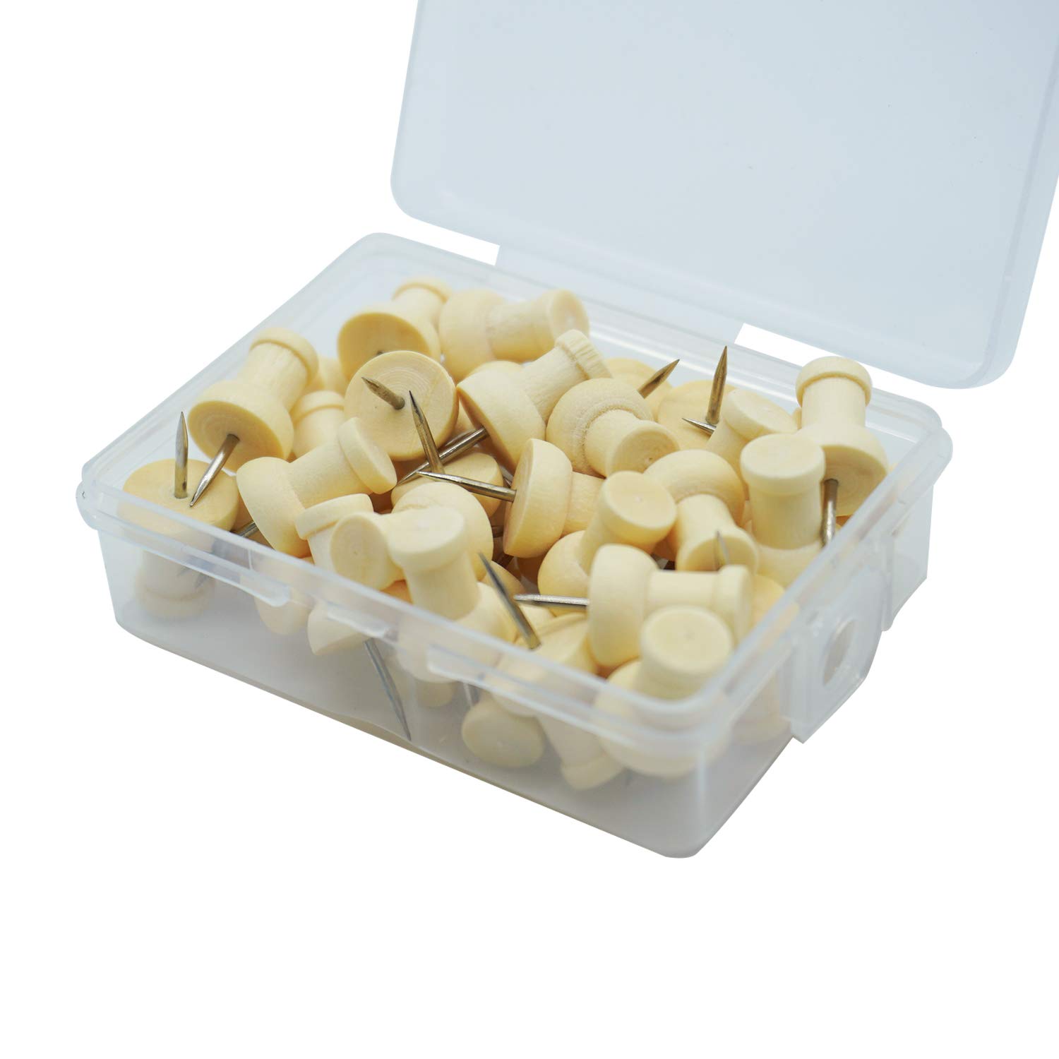 Cork Board pins I-Shaped Push pins Wood Push Pins Wood Head with Steel ...