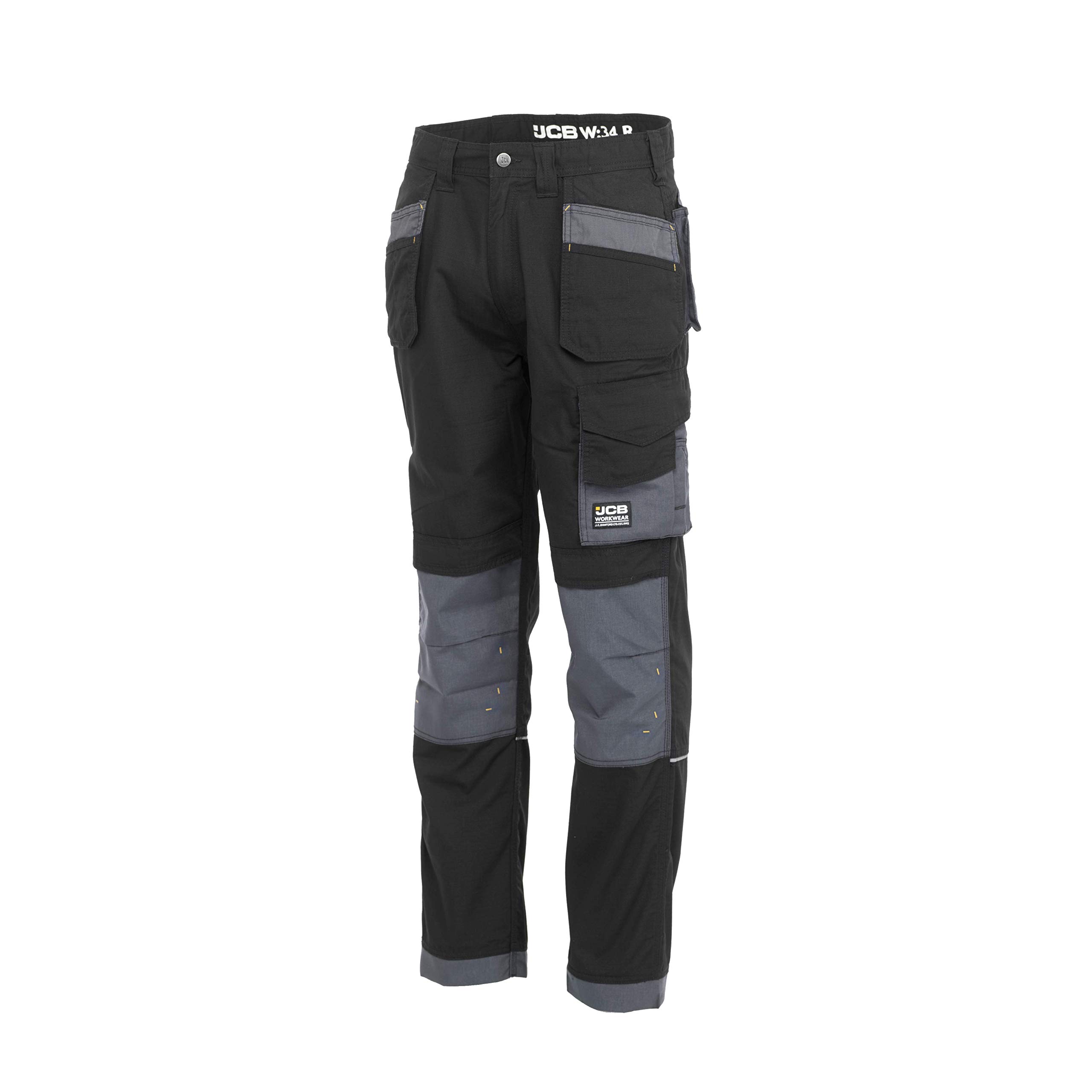JCB - Mens Work Trousers - Cargo Trouser Men - Trade Plus Rip Stop ...